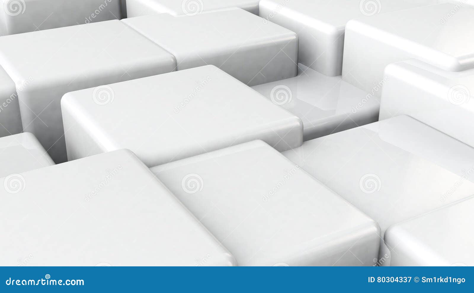 White cubes background. stock illustration. Illustration of cube - 80304337