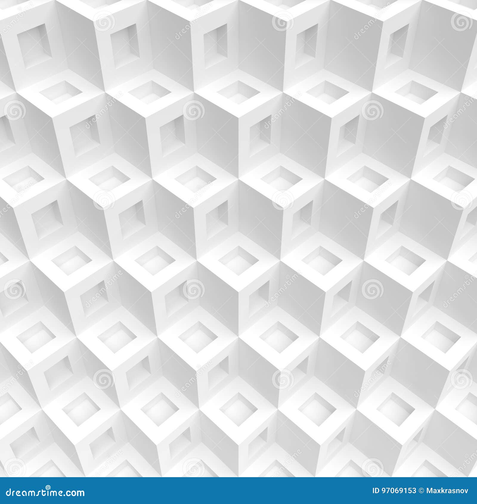White Cubes Background. Modern Graphic Design Stock Illustration ...