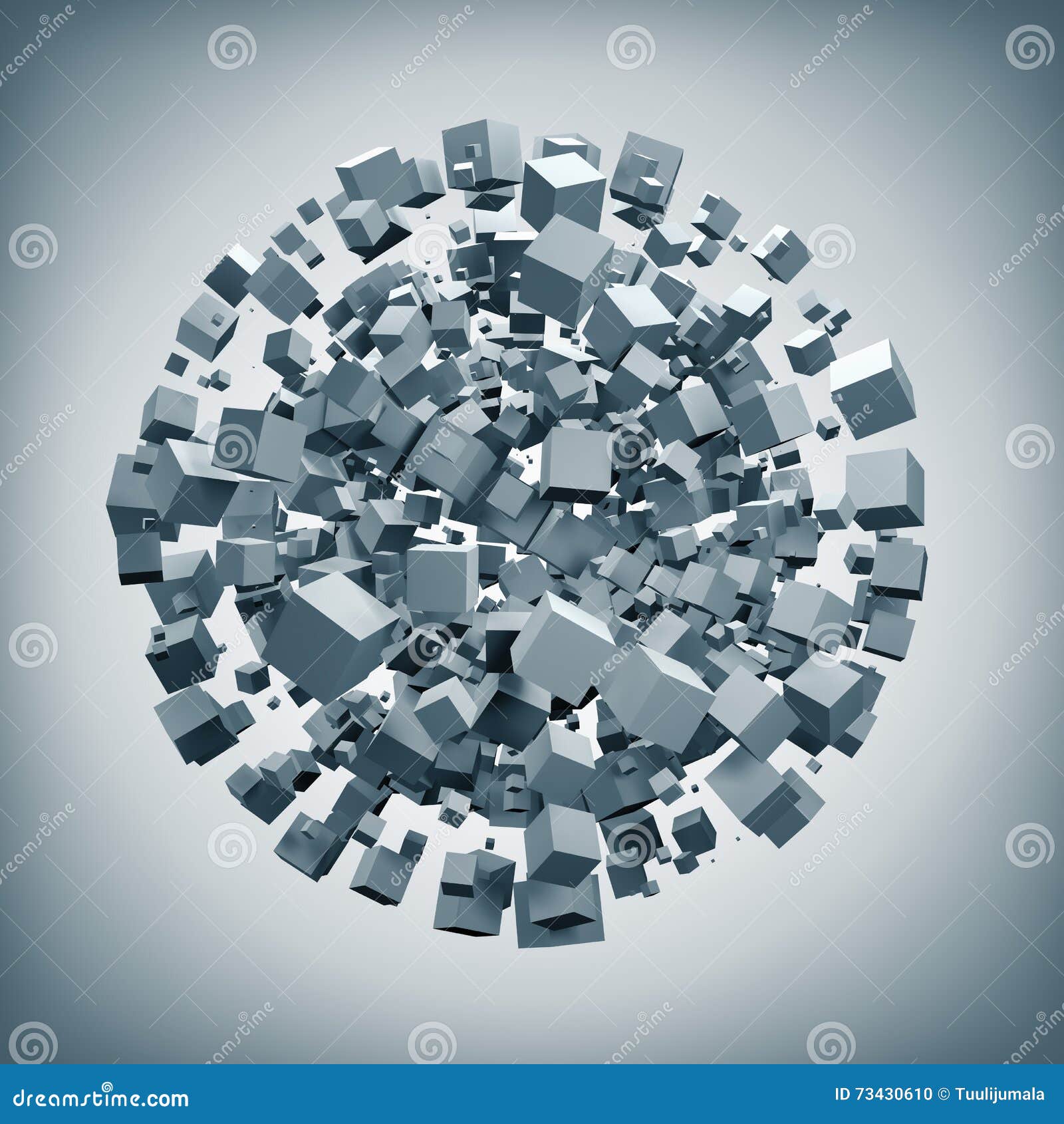 Cubes Explosion Dark Wallpaper Background Royalty-Free Stock ...