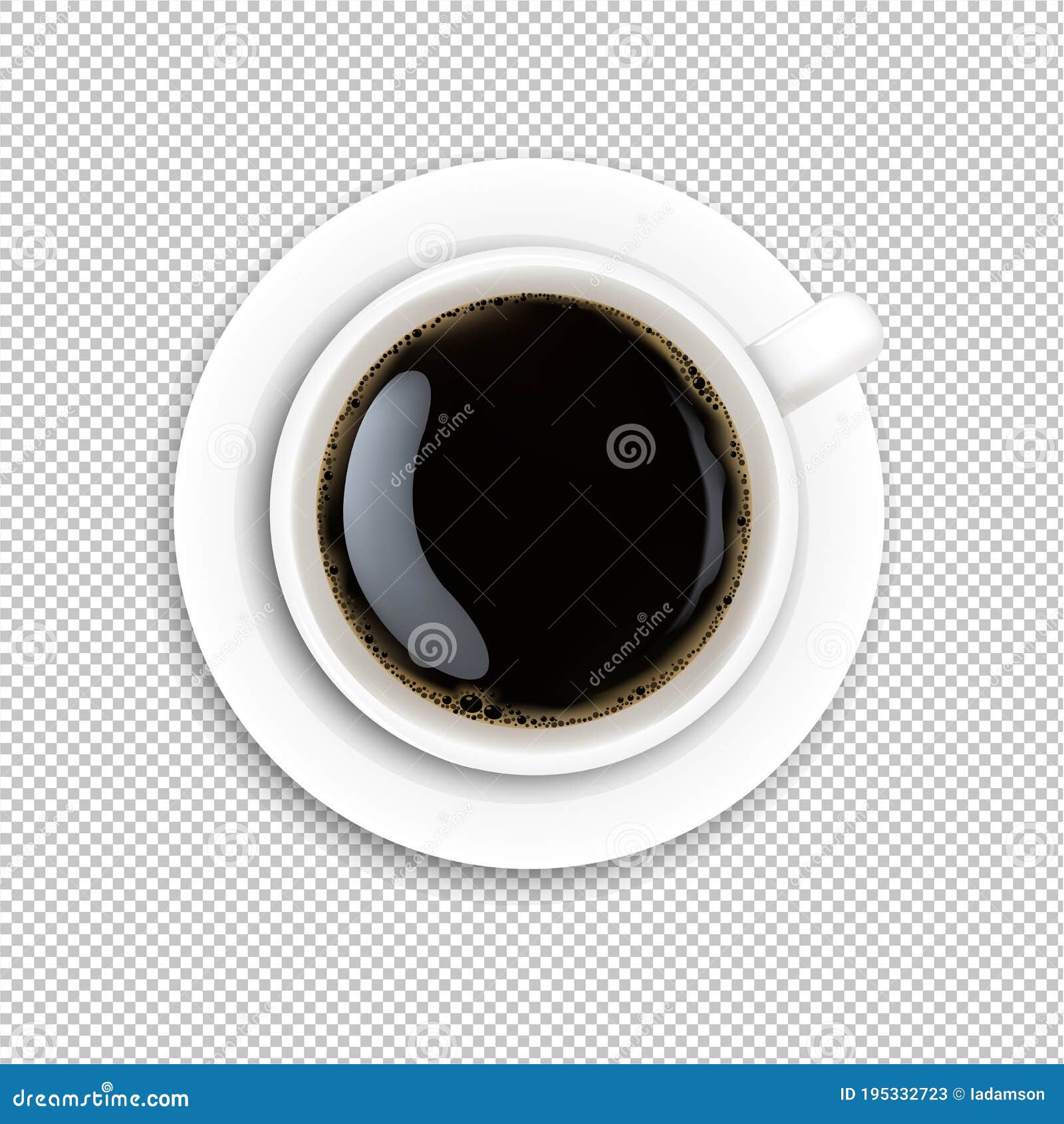 White Cup Coffee Transparent Background Stock Vector - Illustration of ...