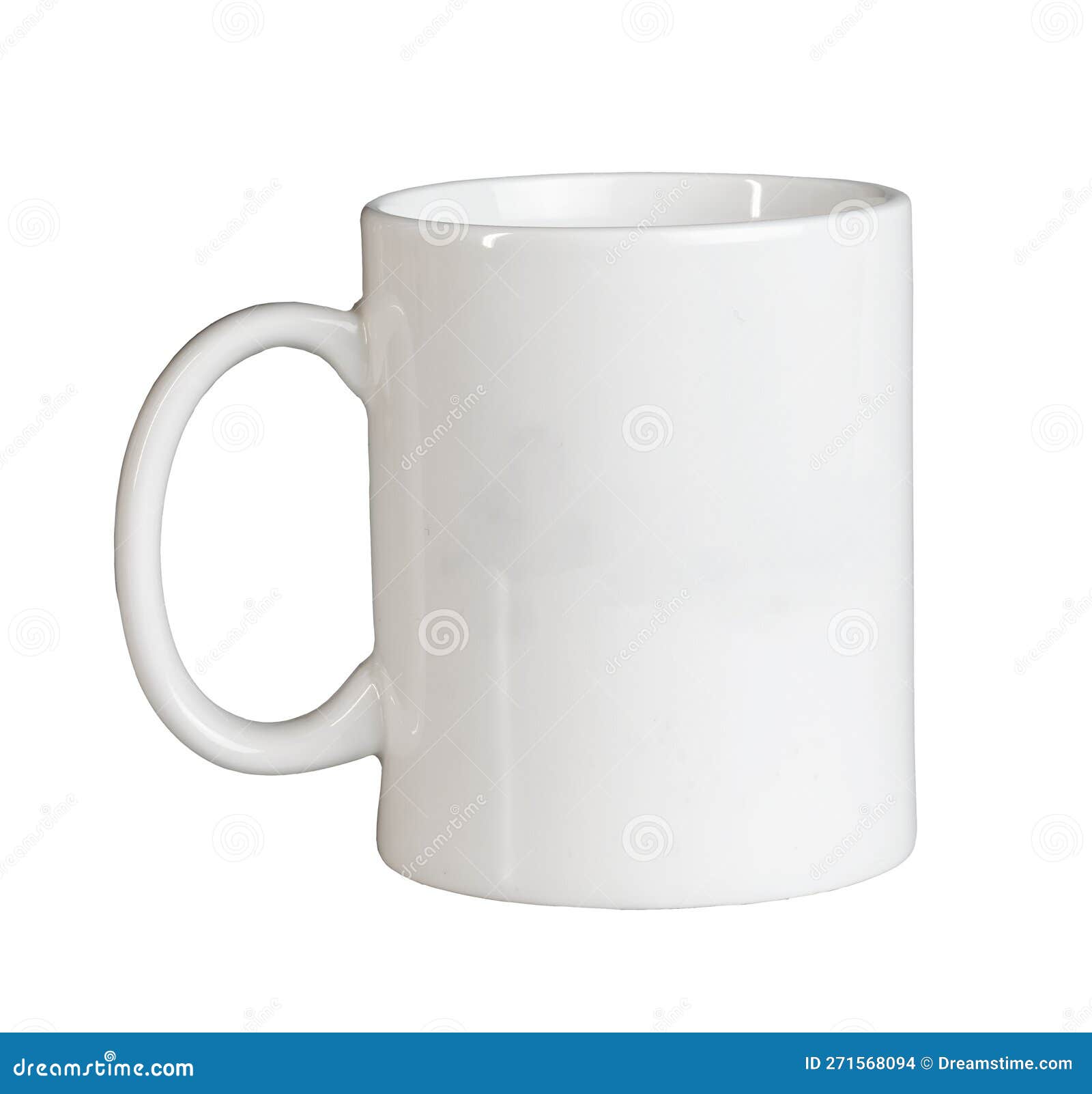 White Cup Isolate. Side View Stock Photo - Image of white, lifestyle ...