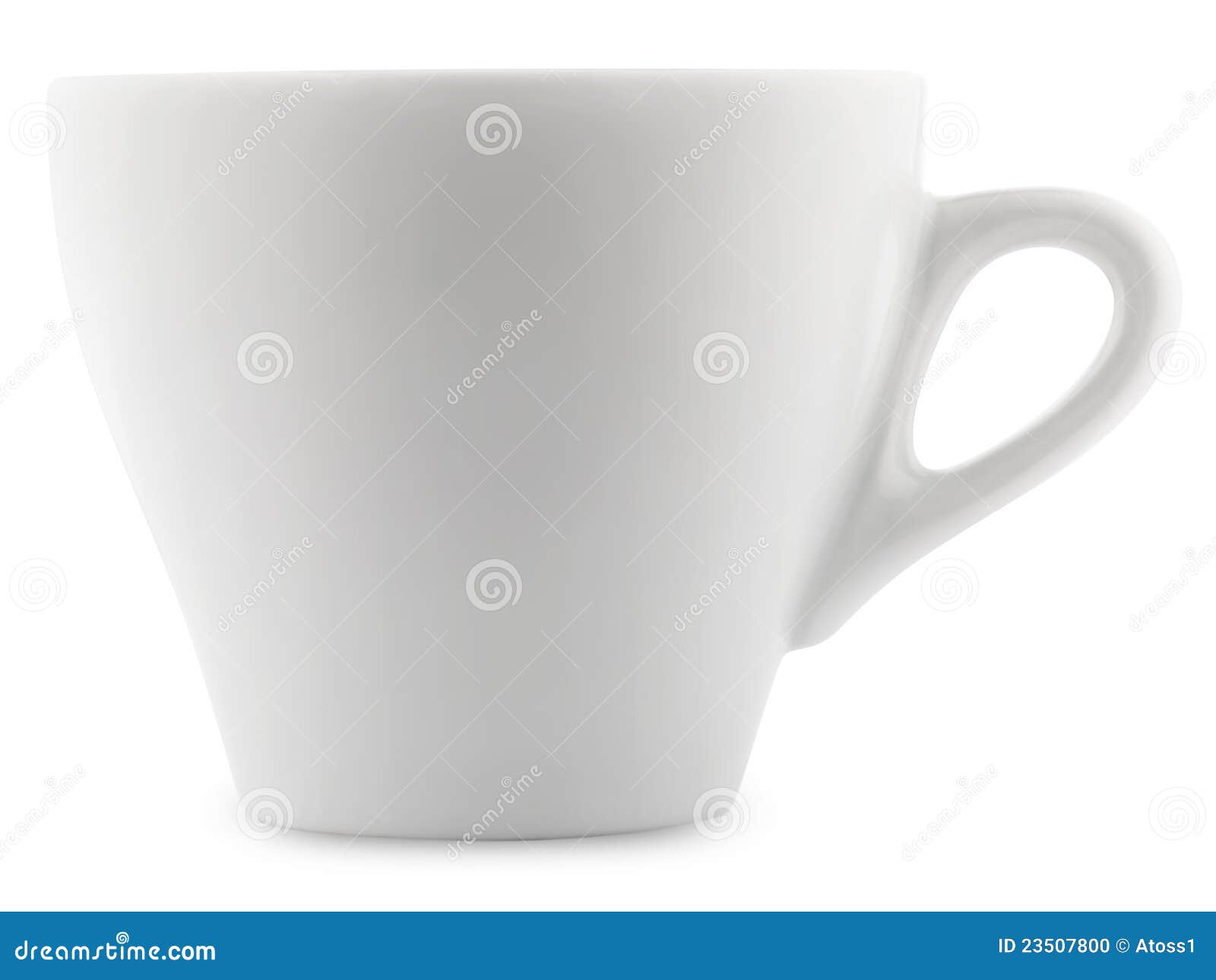 White cup isolated stock photo. Image of dishes, china - 23507800