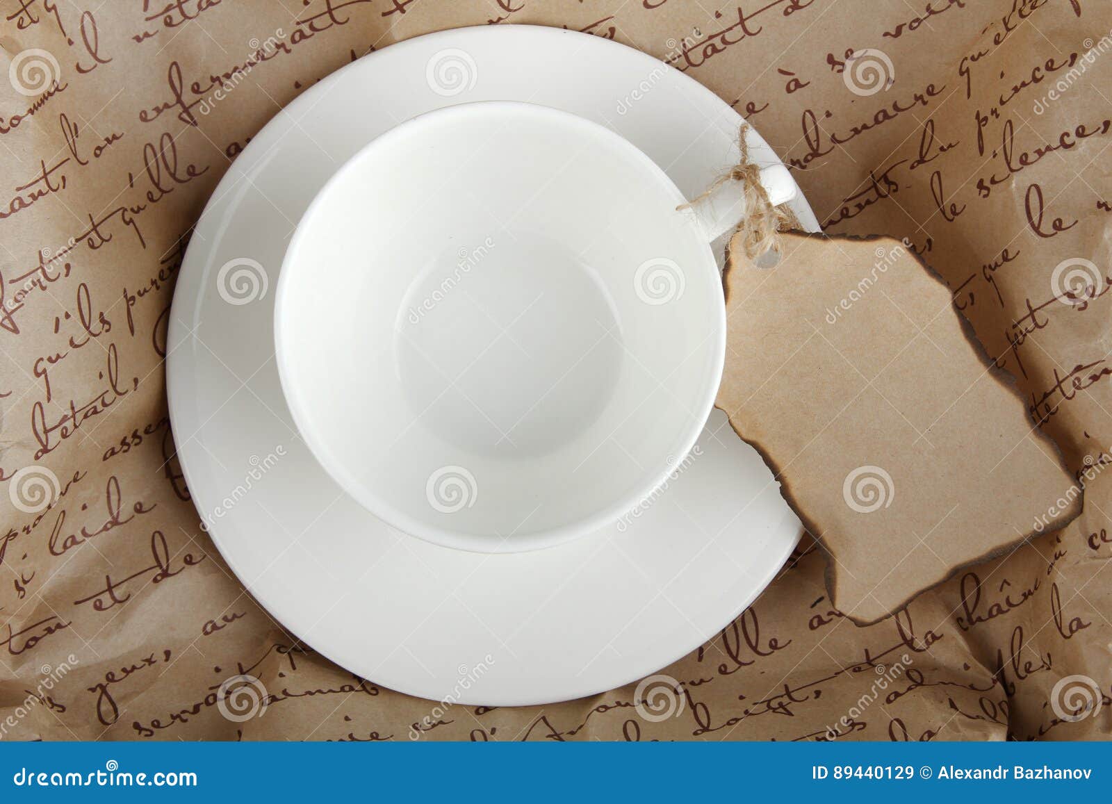 White cup and plate stock image. Image of empty, space - 89440129