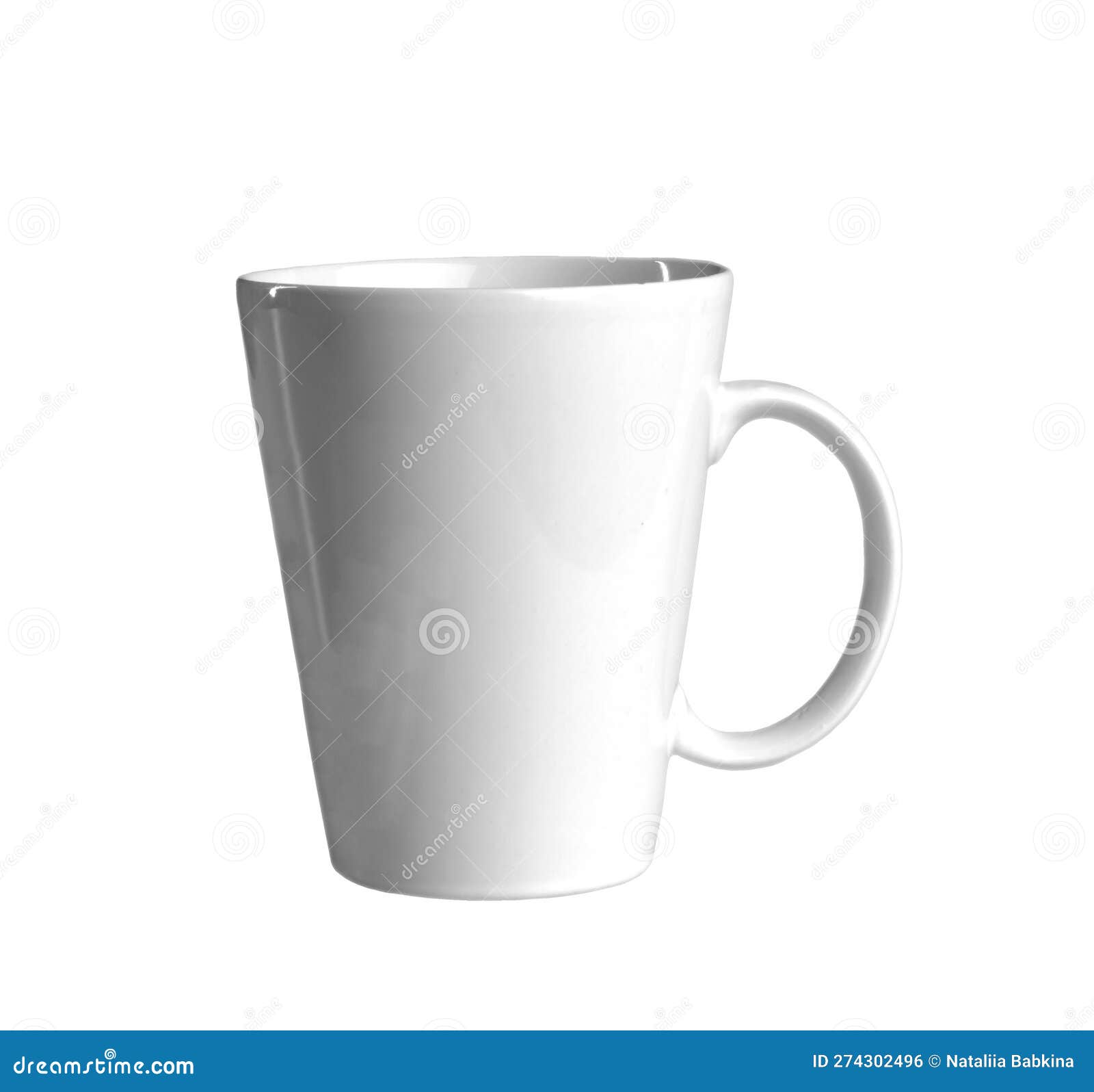 White Cup. Side View. Isolate Stock Photo - Image of traditional ...