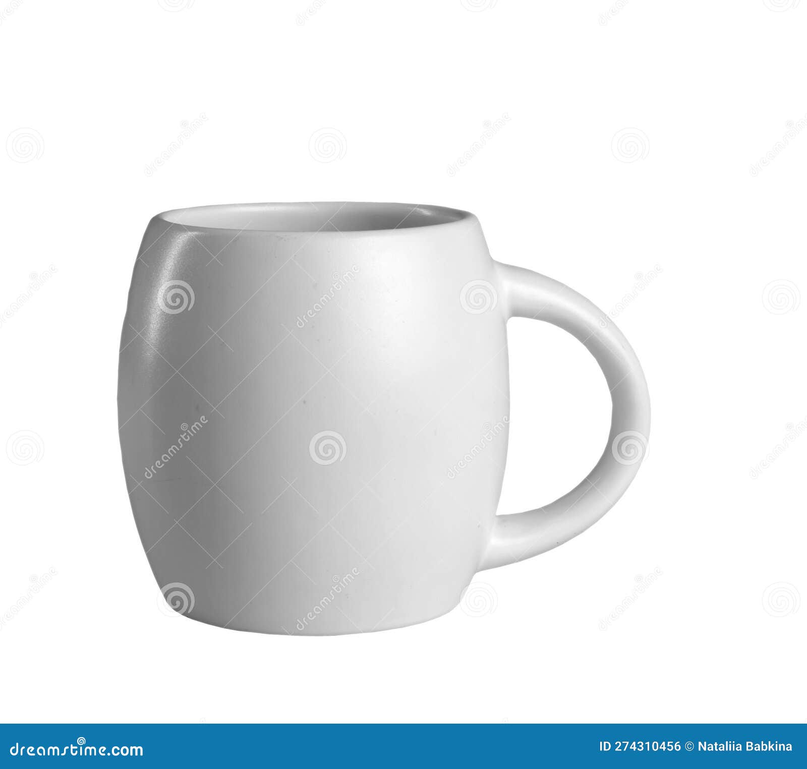 White Cup. Side View. Isolate Stock Photo - Image of espresso ...