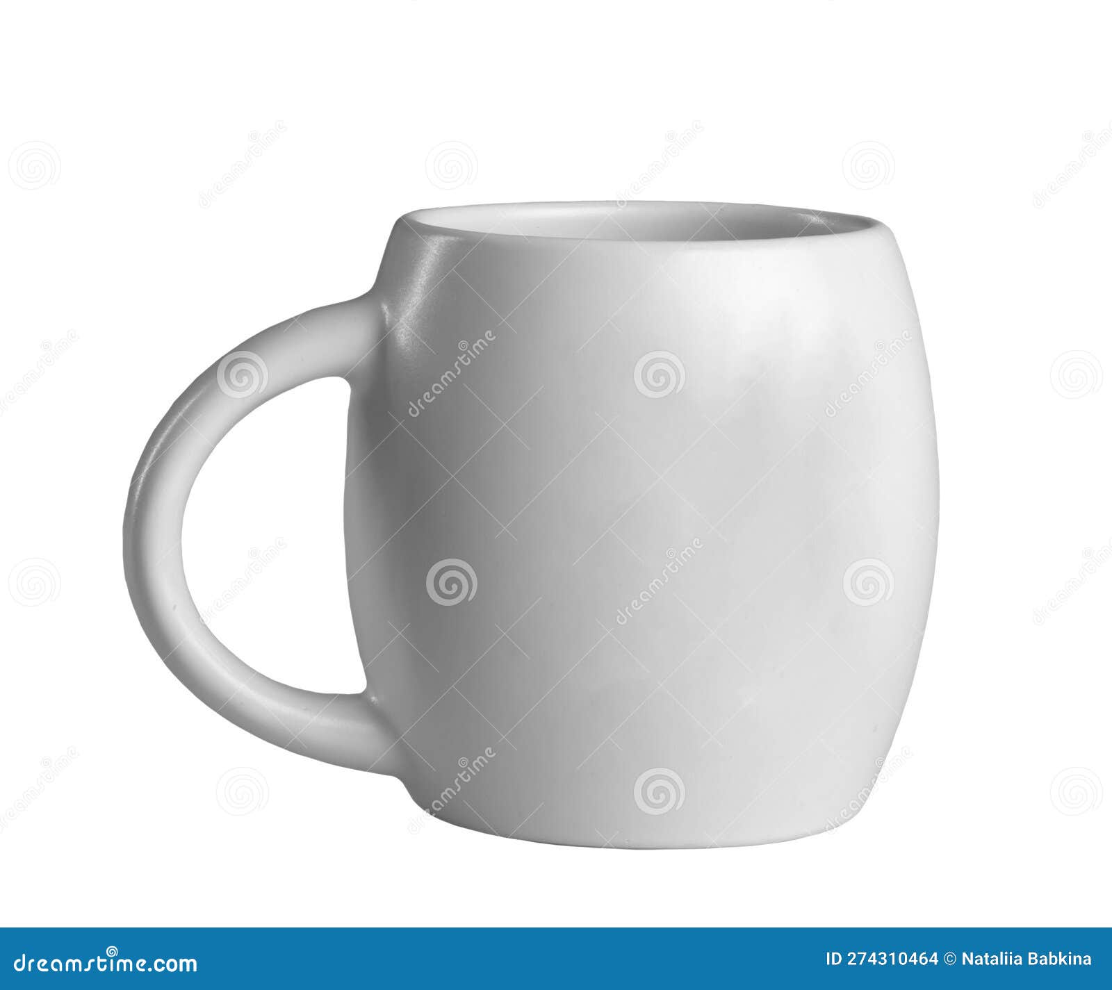 White Cup. Side View. Isolate Stock Photo - Image of white, mockup ...