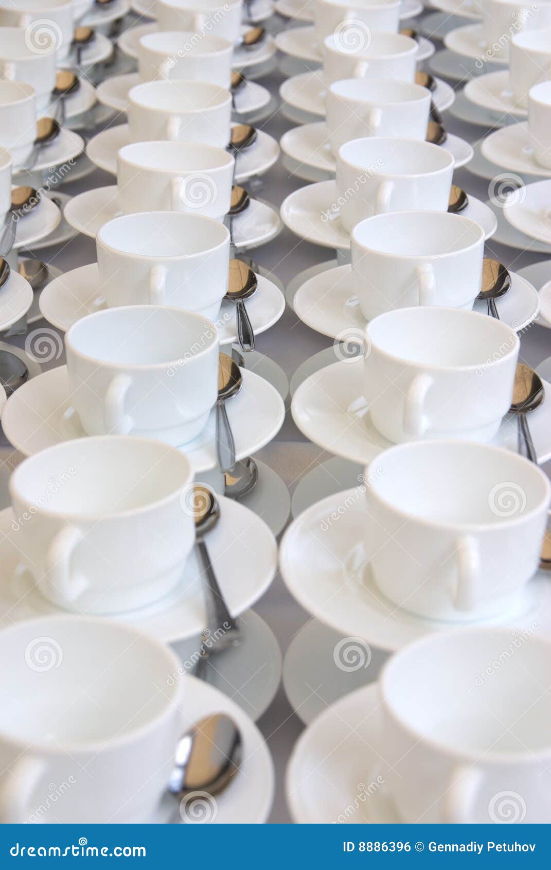 White cups stock photo. Image of white, spoon, arrangement - 8886396