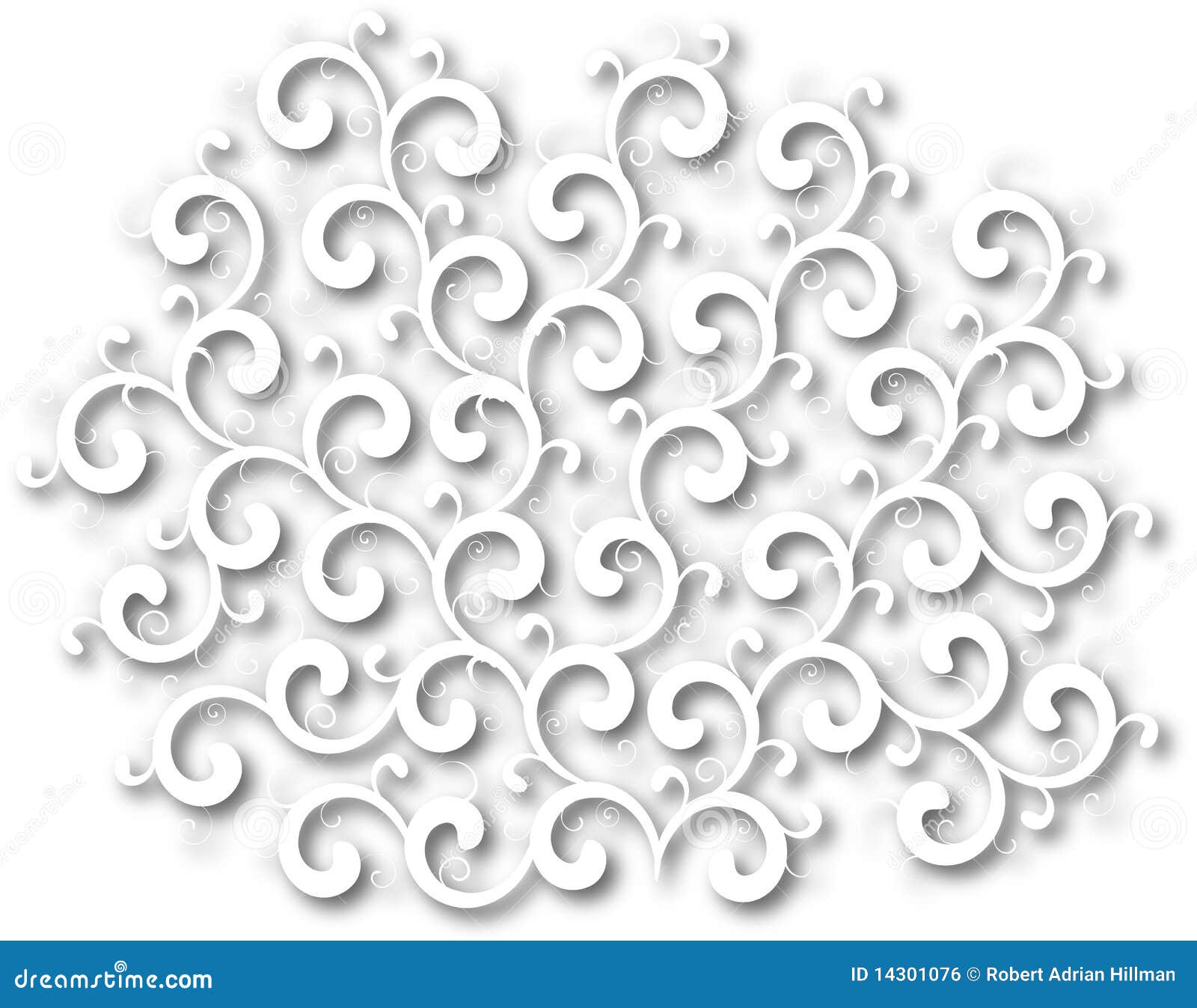 White curls stock illustration. Illustration of white - 14301076
