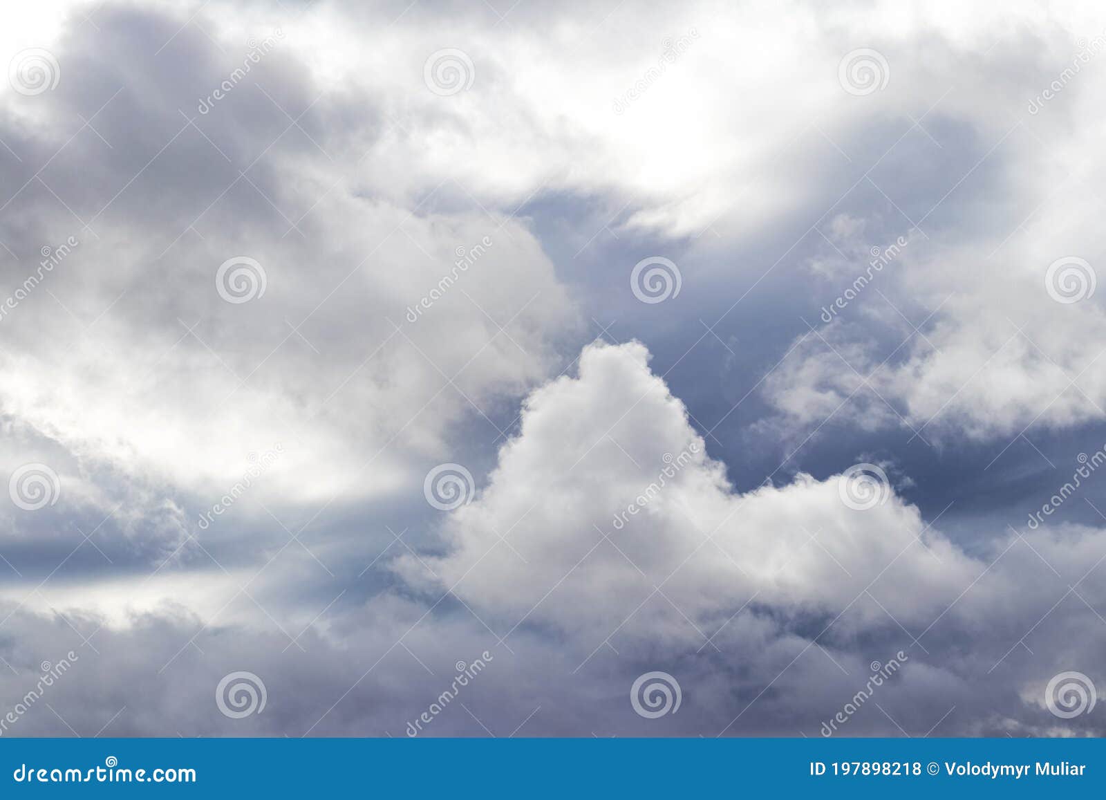 Gray Rainy Sky With A Big Gray Cloud Stock Photography | CartoonDealer ...