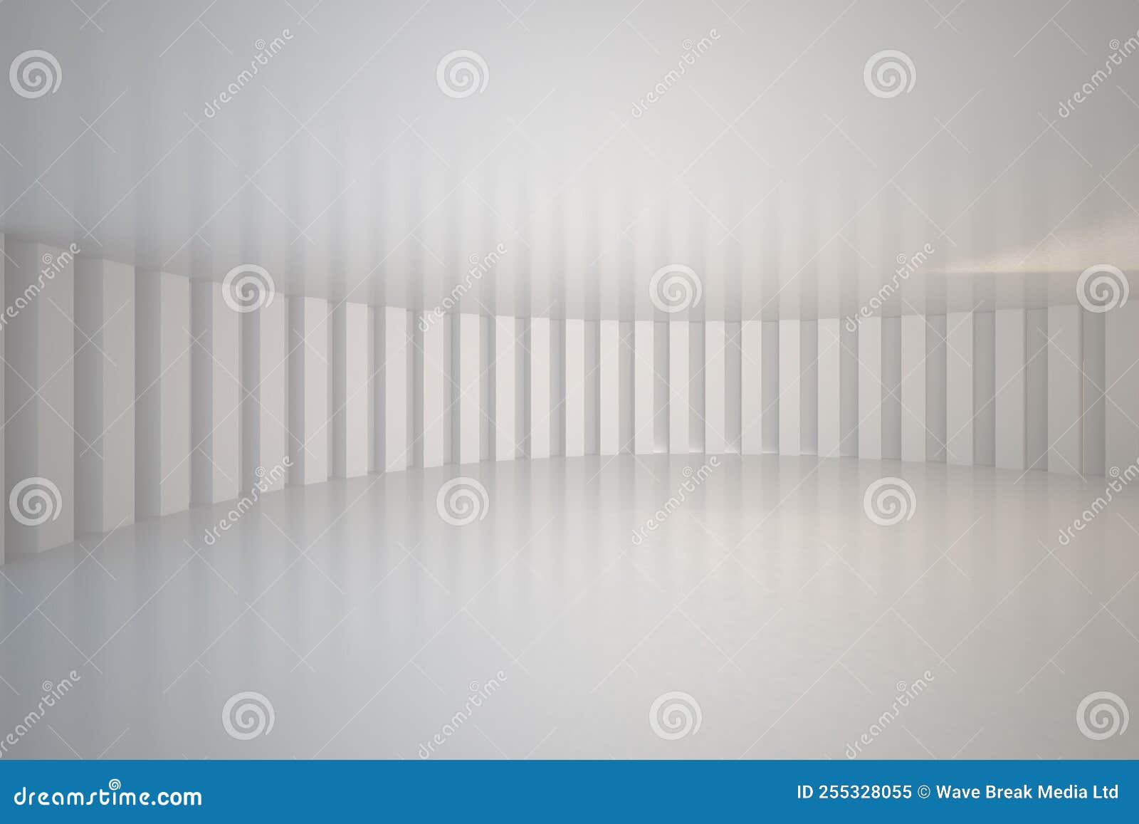 White curved room stock illustration. Illustration of generated - 255328055