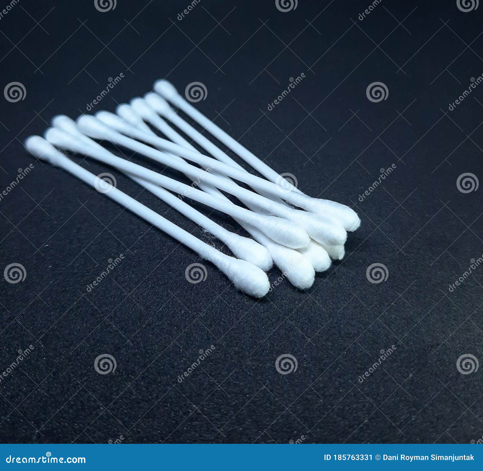 Cutton Buds On Grey Background Stock Image | CartoonDealer.com #159841033