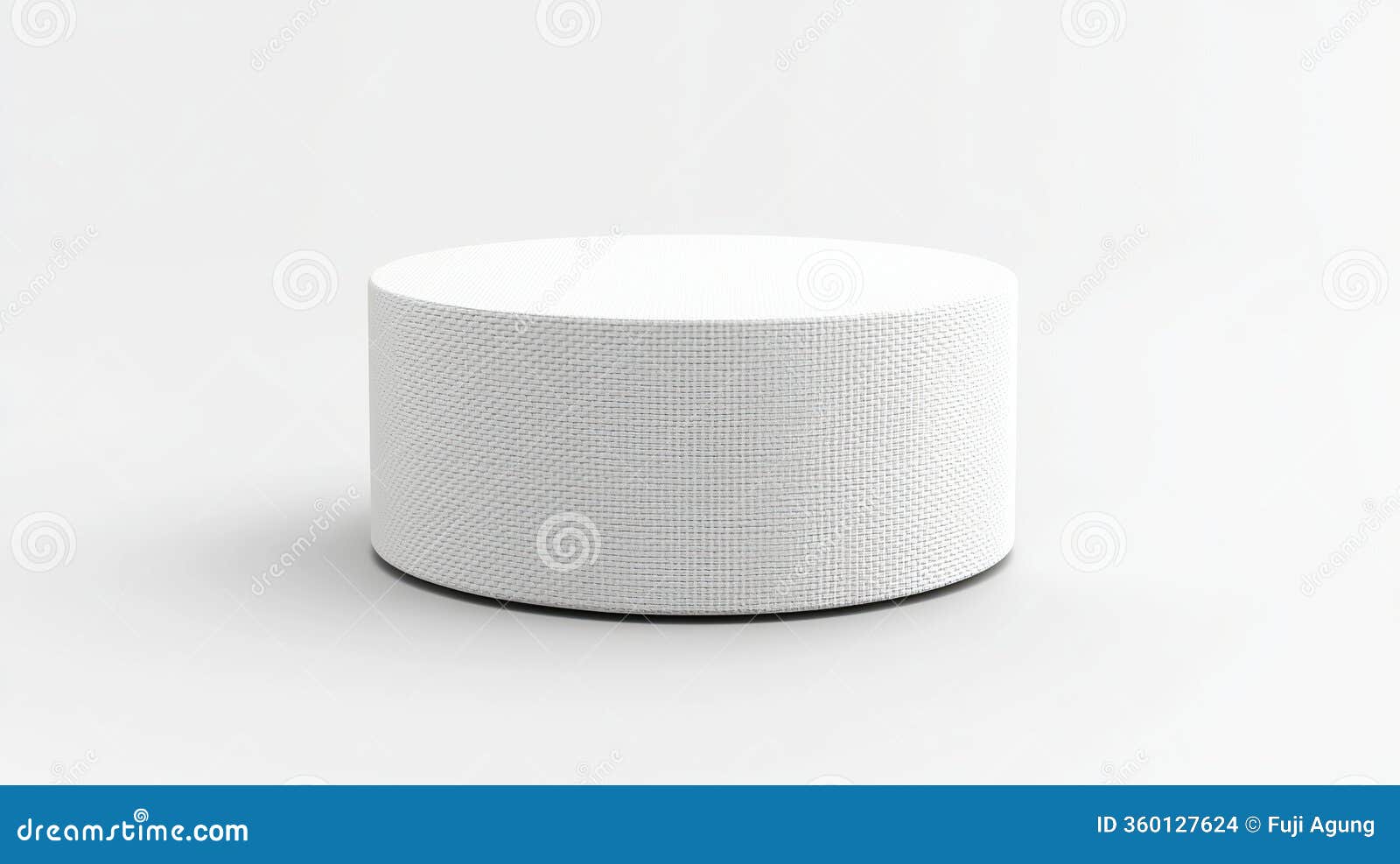 White Cylindrical Display Stand on White Background Stock Illustration ...