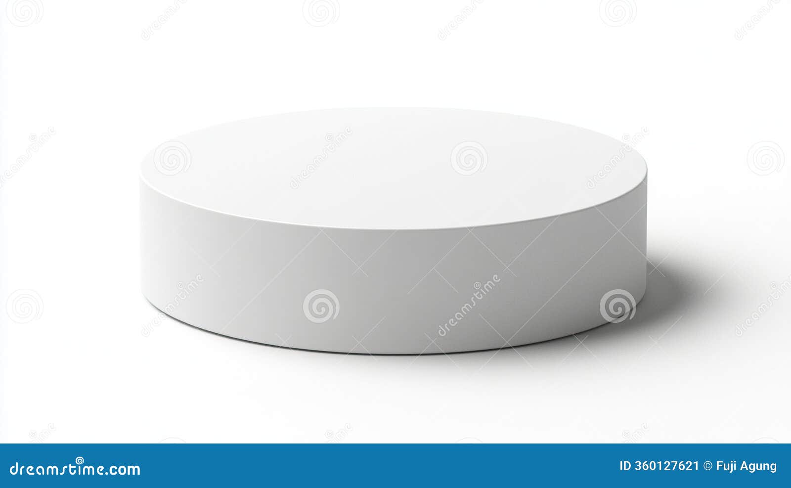 White Cylindrical Display Stand, Isolated, Studio, Background, Product ...