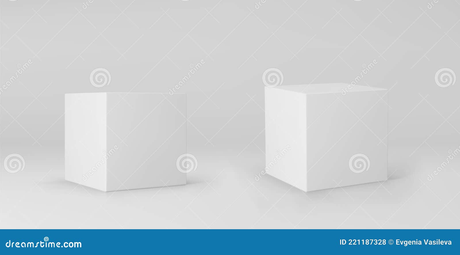 White 3d Cubes Set with Perspective Isolated on Grey Background. 3d ... White 3d Cubes Set with Perspective Isolated on Grey Background. 3d ...