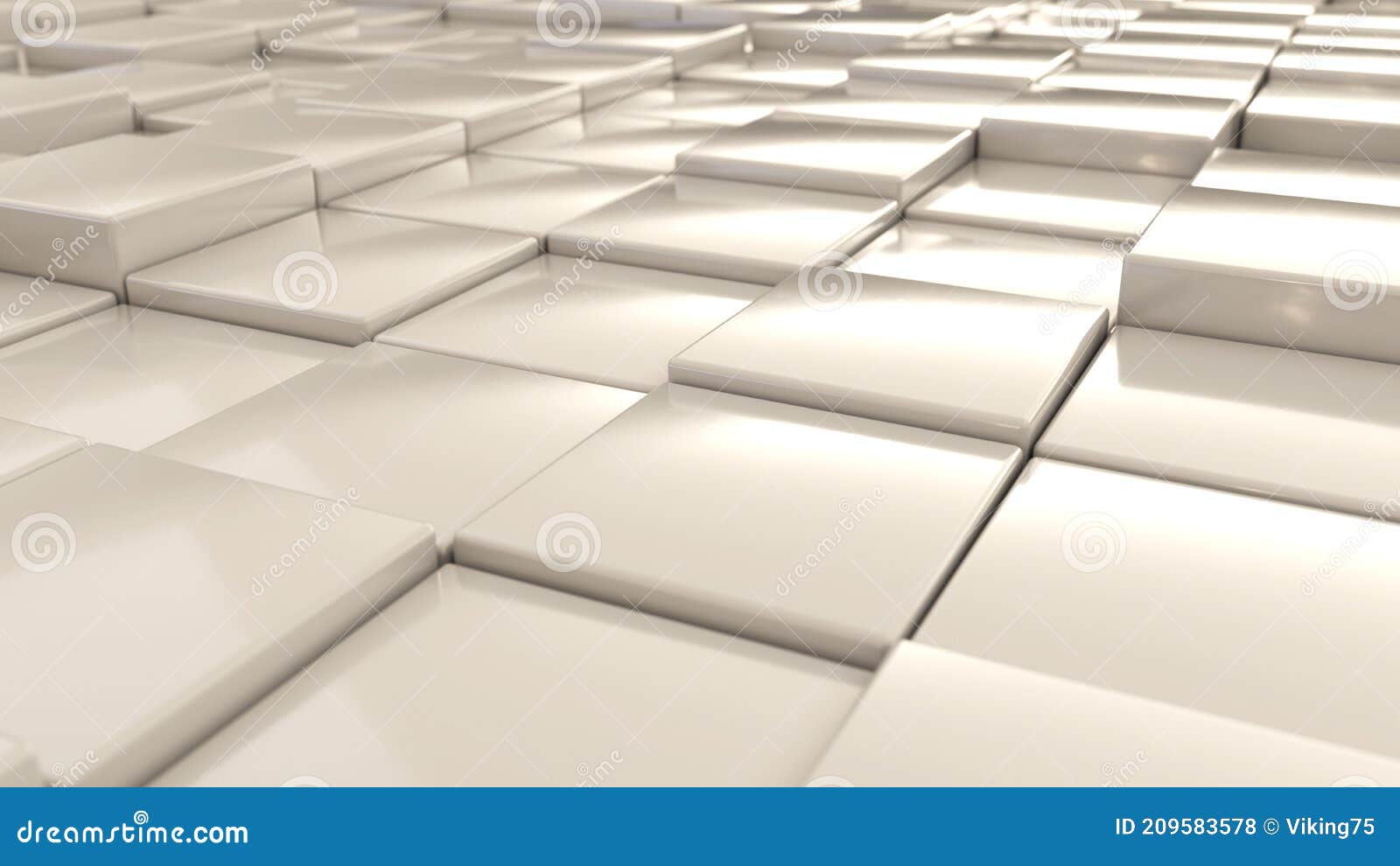 White 3d Cubes Tiles Background from Perspective View, Minimalistic ...