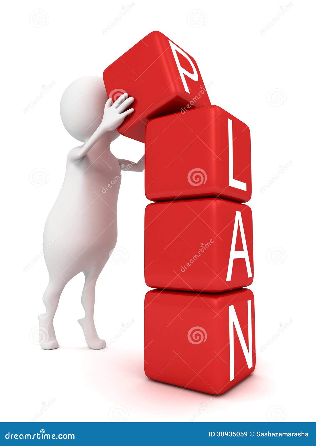 Plan In Blocks Royalty-Free Stock Photo | CartoonDealer.com #19561461