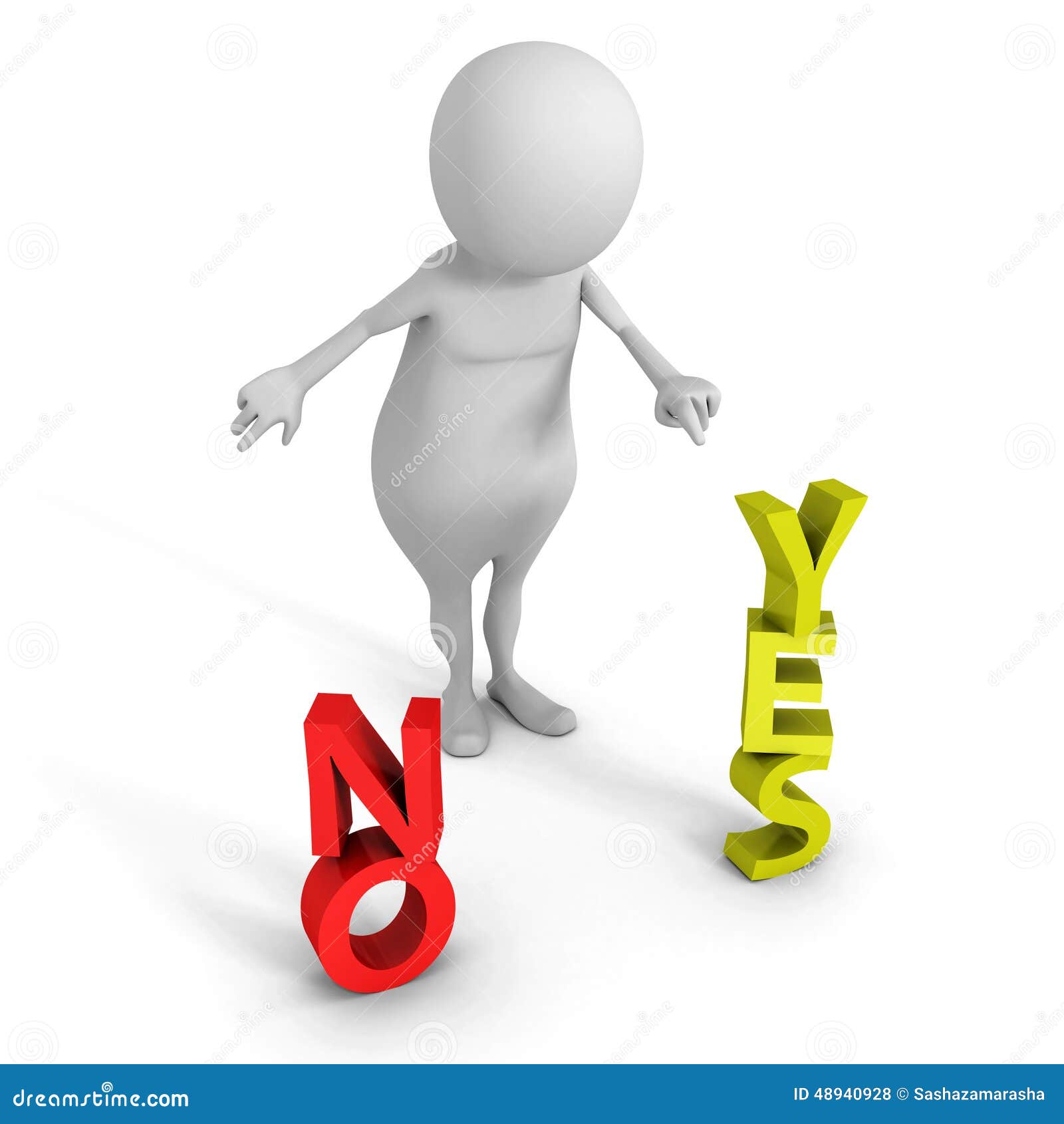 White 3d Man with Conceptual Stock Illustration - Illustration of sign ...