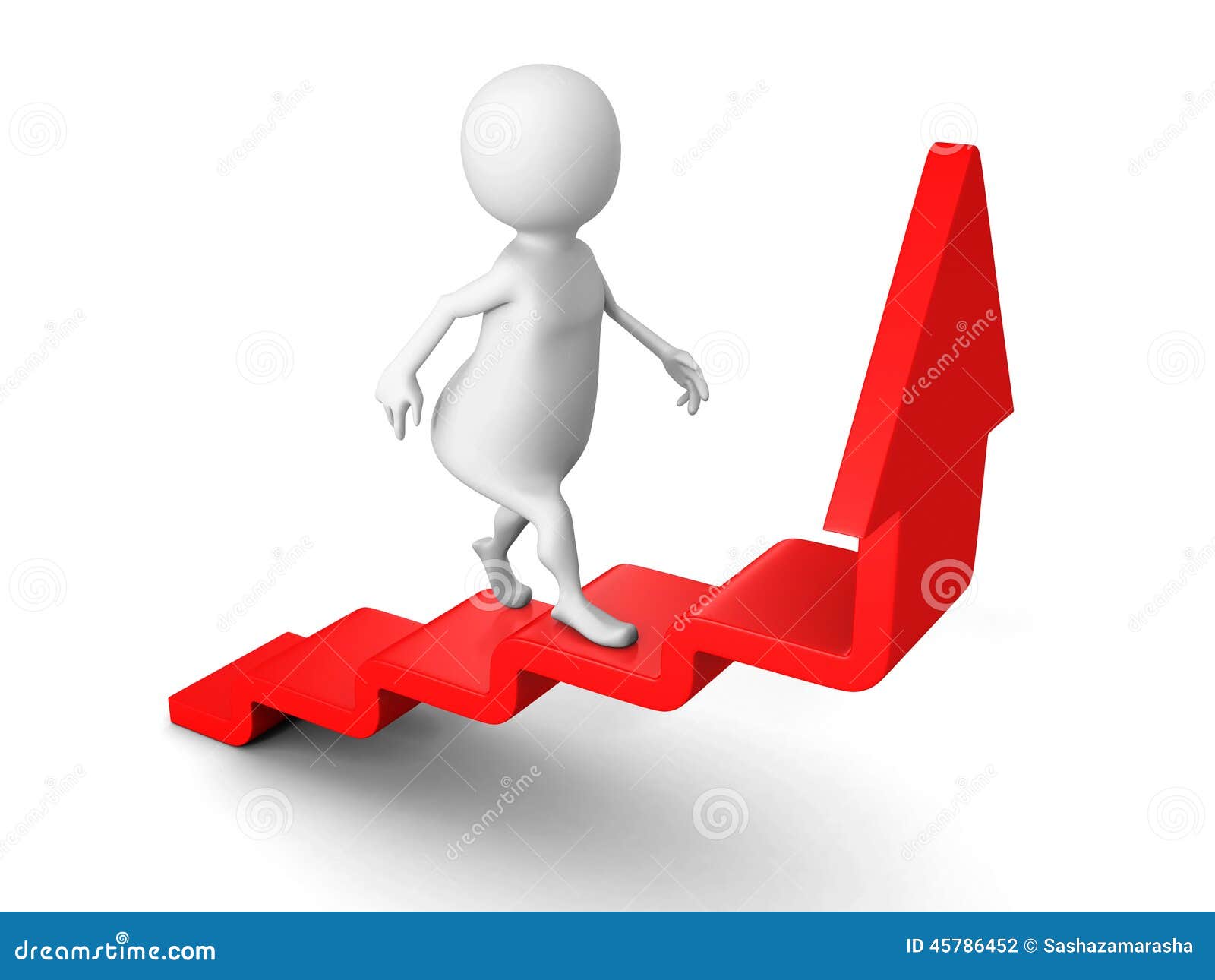 Ladder With Arrow Royalty-Free Stock Photo | CartoonDealer.com #53605893