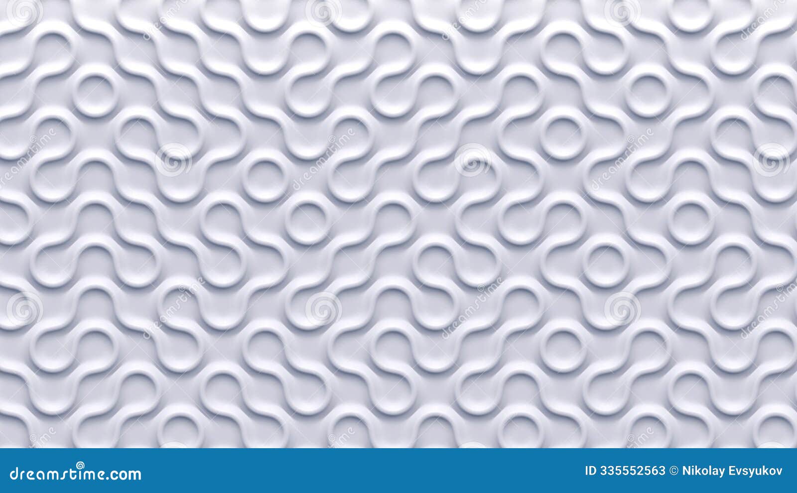 White 3d Pattern Waves. Light and Shadow. Wall Decorative Panel. Render ...