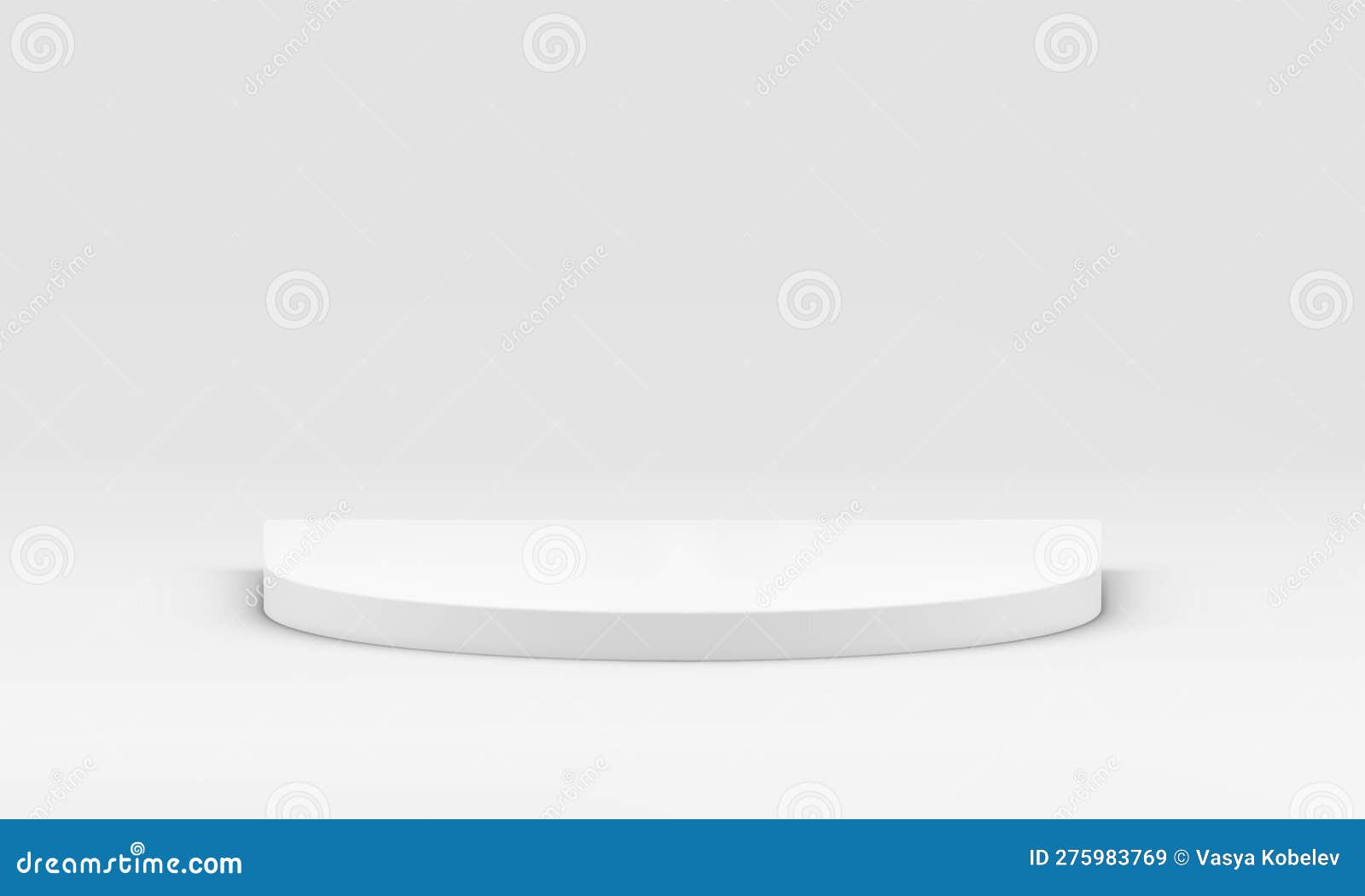 White 3d Podium Award Arena Retail Merchandise Platform Minimal ...