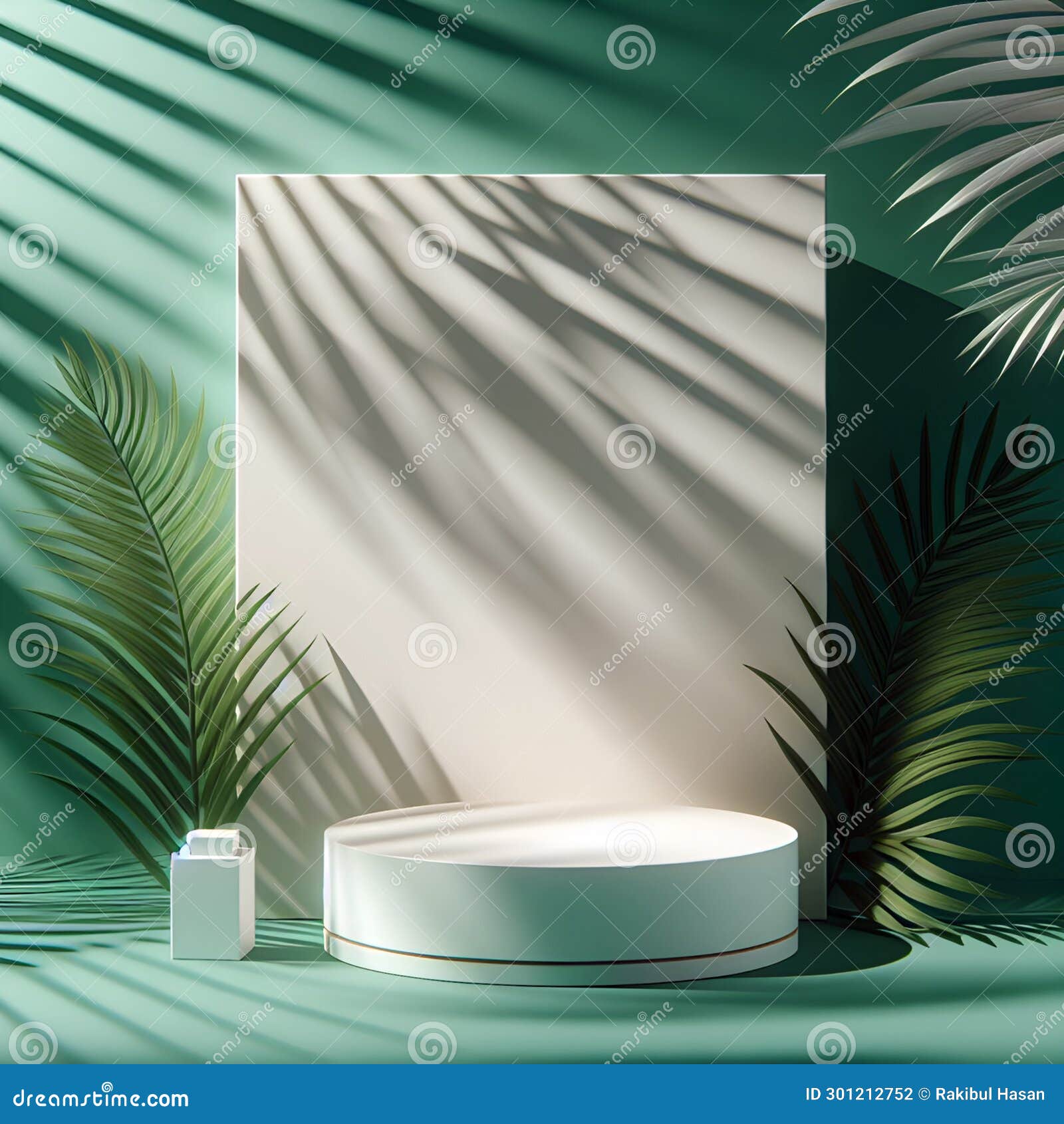 A White 3d Product Backdrop. Stock Illustration - Illustration of ...