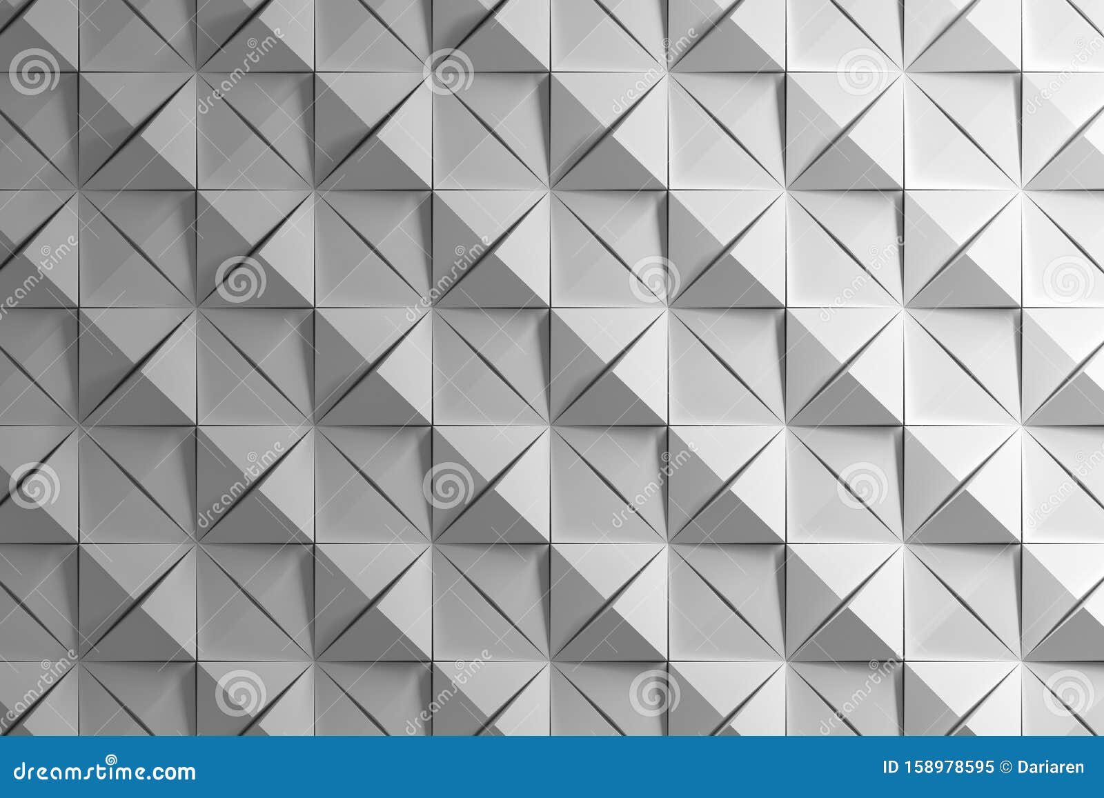 White Pattern with Squares and Pyramids with Deep Cuts Stock ...