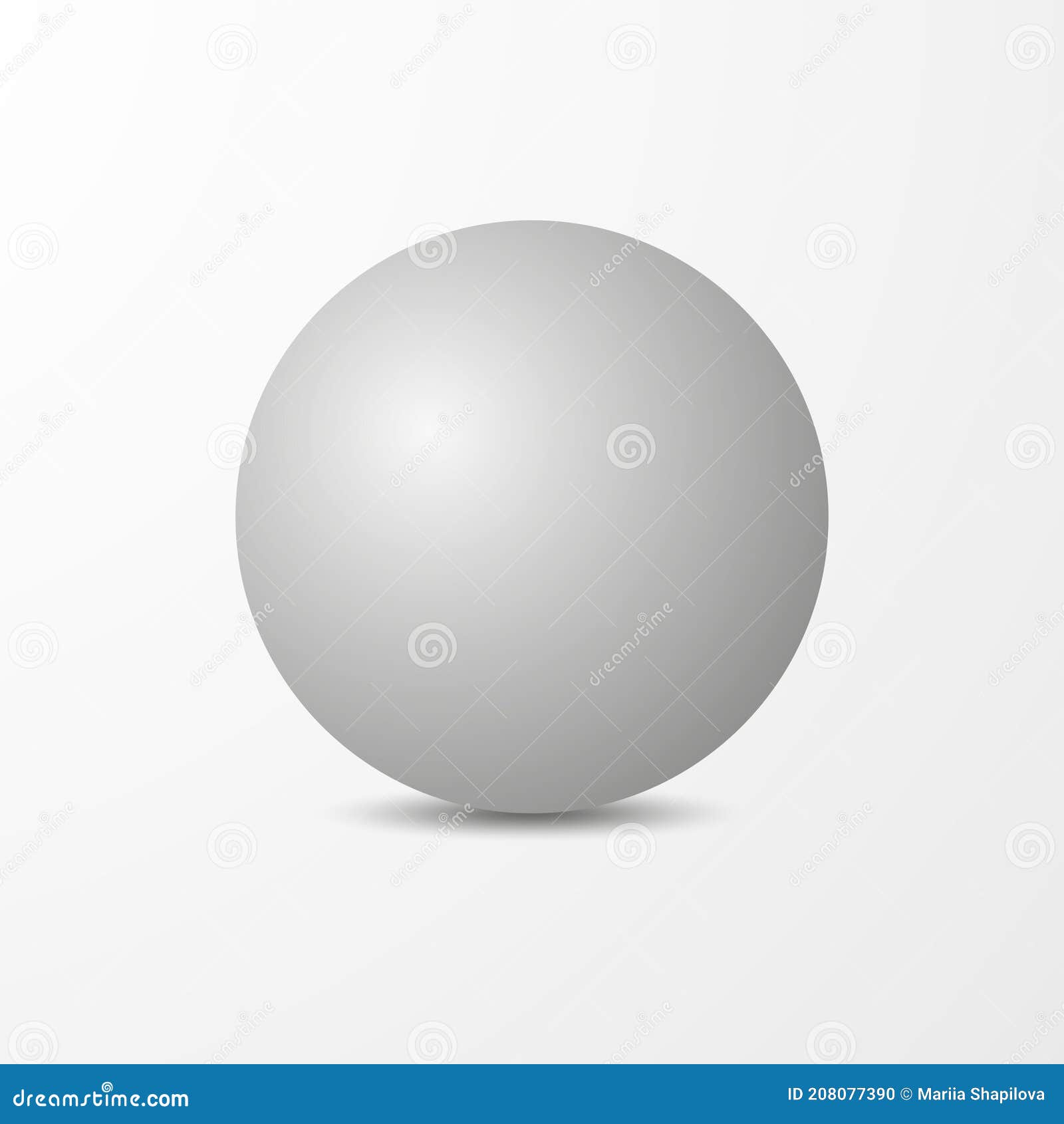 White 3D sphere or ball. stock vector. Illustration of realistic ...