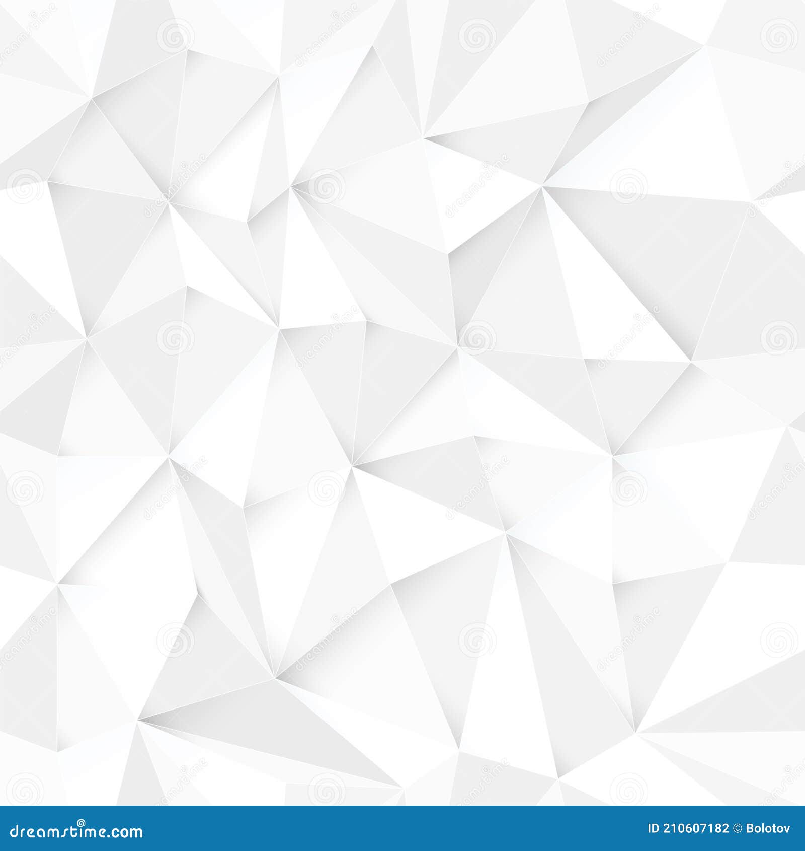 White 3D Triangle Pattern, Seamless Vector. Vector Design Texture Stock ...