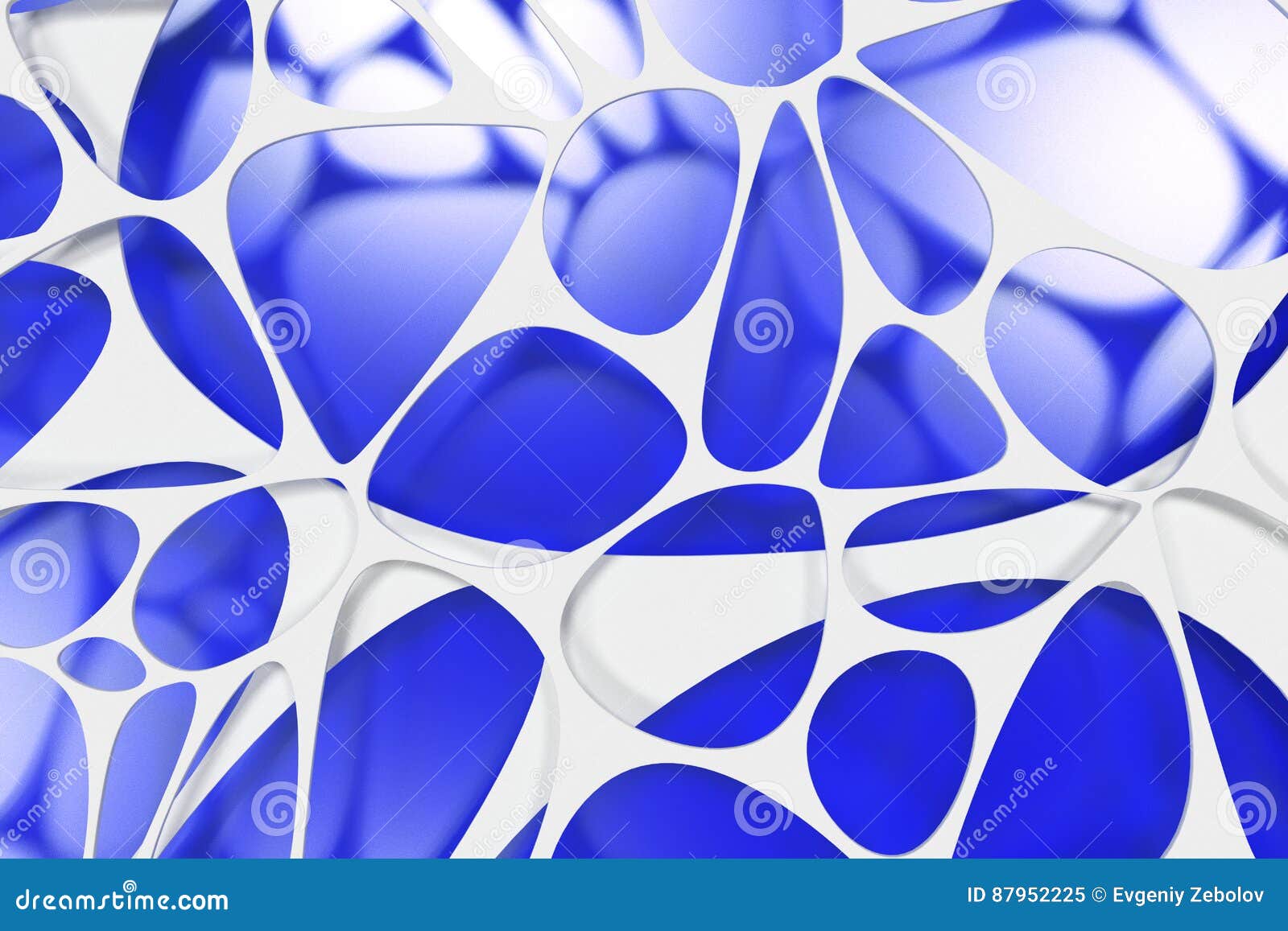 White 3d Voronoi Organic Structure on Colored Background Stock ...