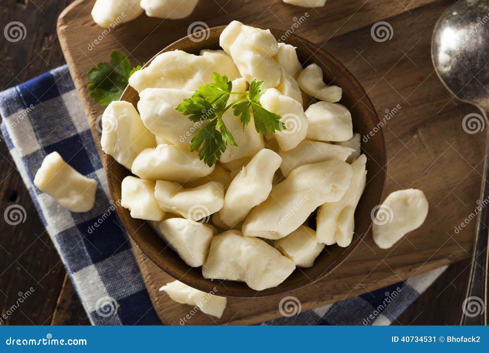 White Dairy Cheese Curds stock image. Image of health - 40734531