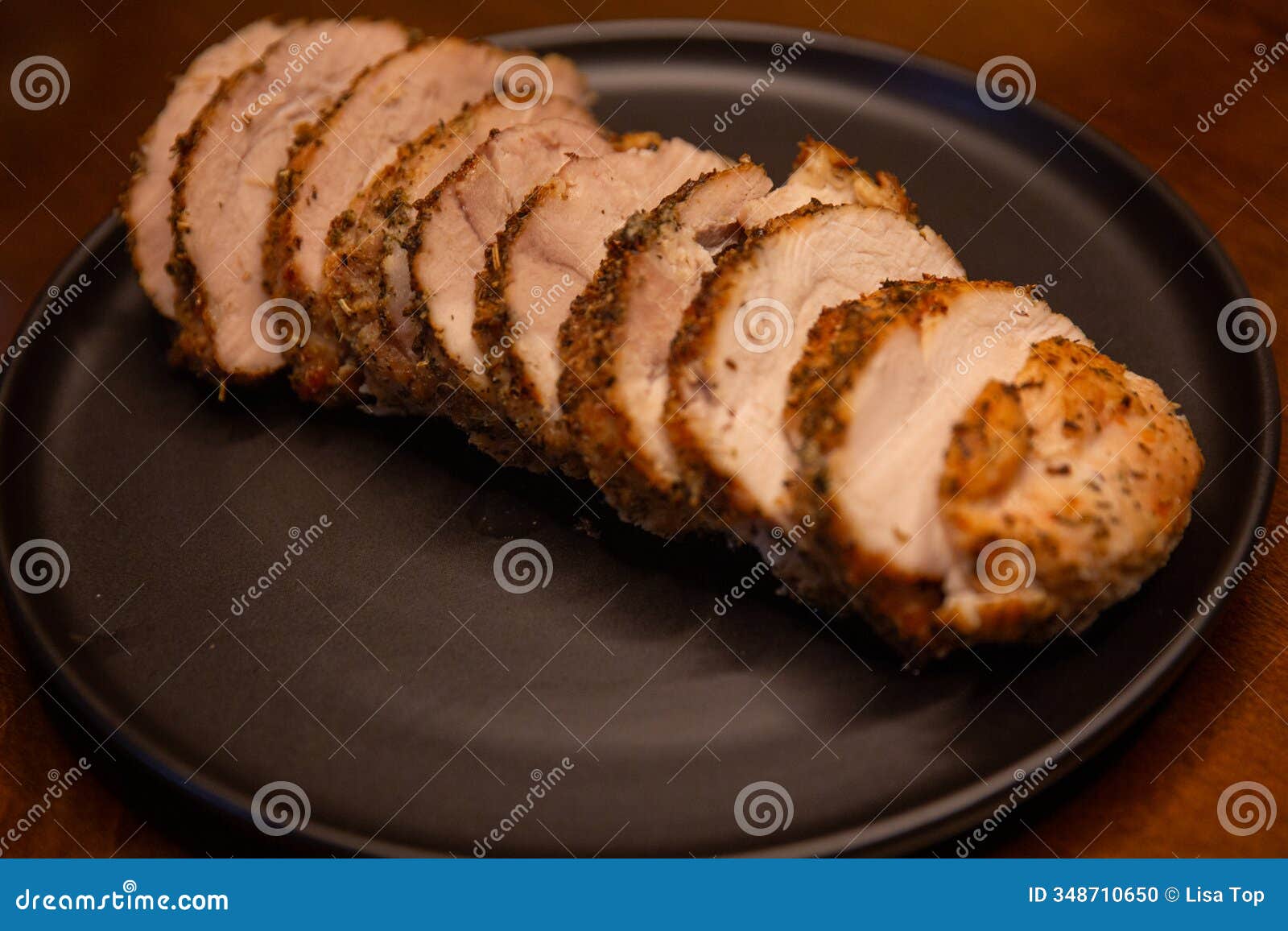 White and Dark Meat Turkey Roast Stock Photo - Image of food, dark ...