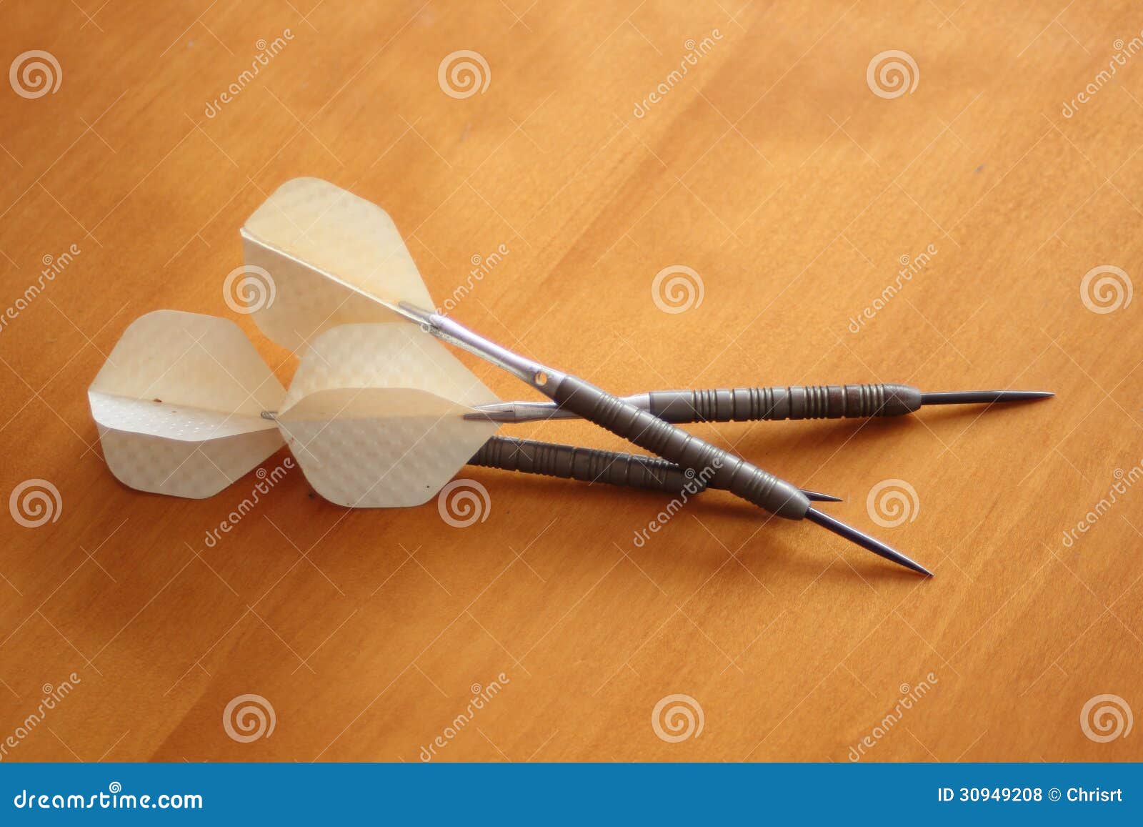 White Darts on Wooden Board of Cherry Tree Stock Photo - Image of ...