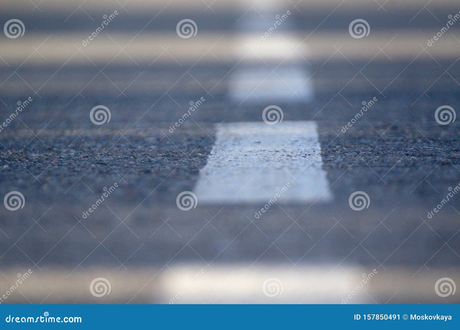 White Dashed Lines on the Road Stock Image - Image of dashed, lines ...