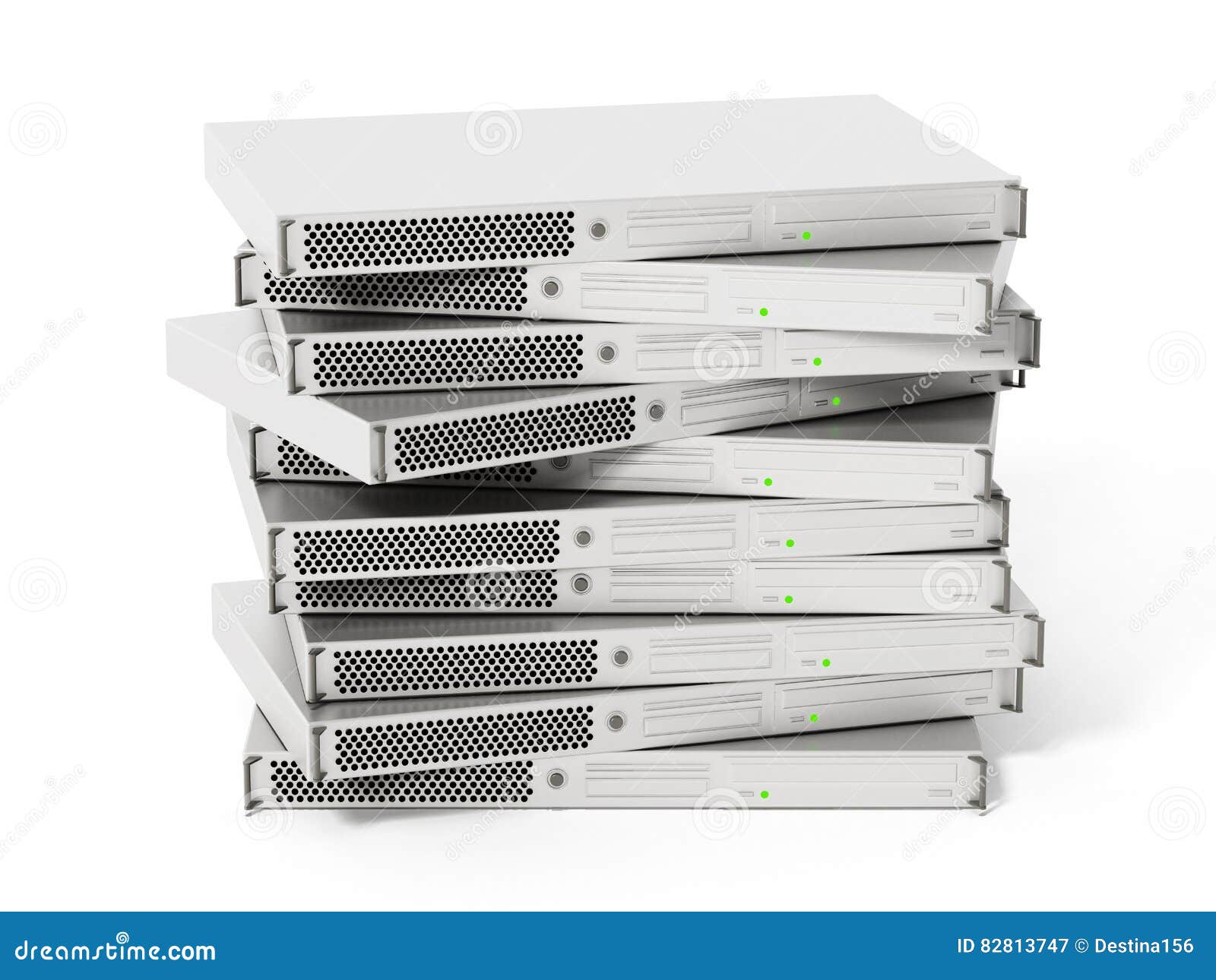 Units For Server Racks And Supercomputers Blueprints Vector ...