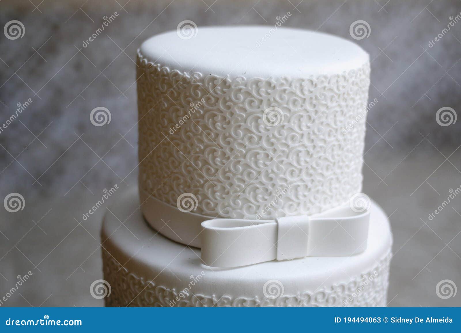 White decorated party cake stock image. Image of lace - 194494063