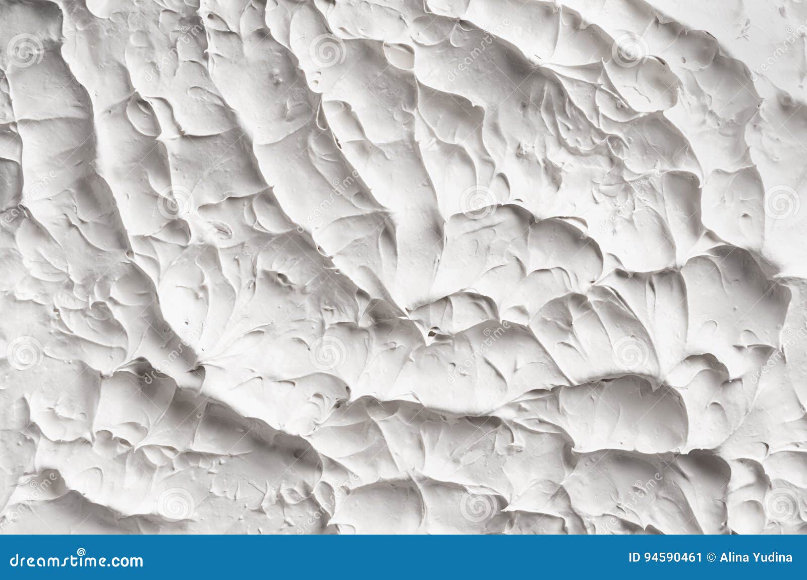 White Decorative Abstract Plaster Texture with Splash and Ribbed. Stock ...