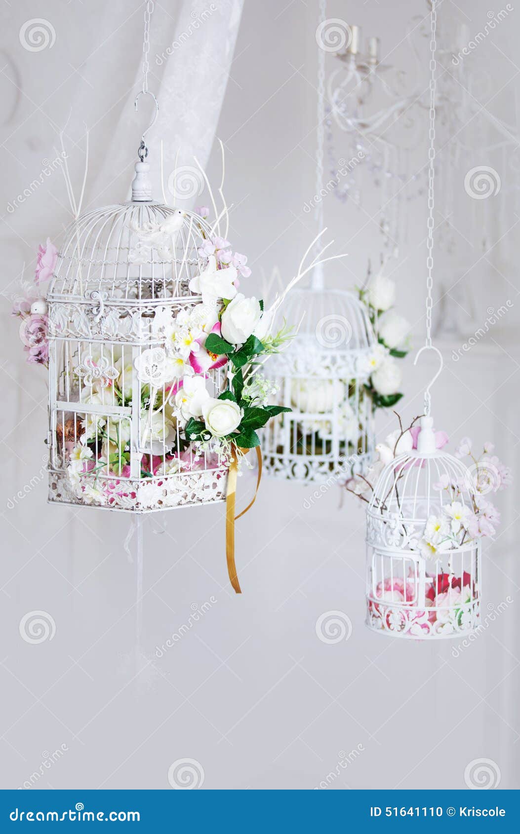 Decorative Cage With Flowers Stock Photo | CartoonDealer.com #56101632