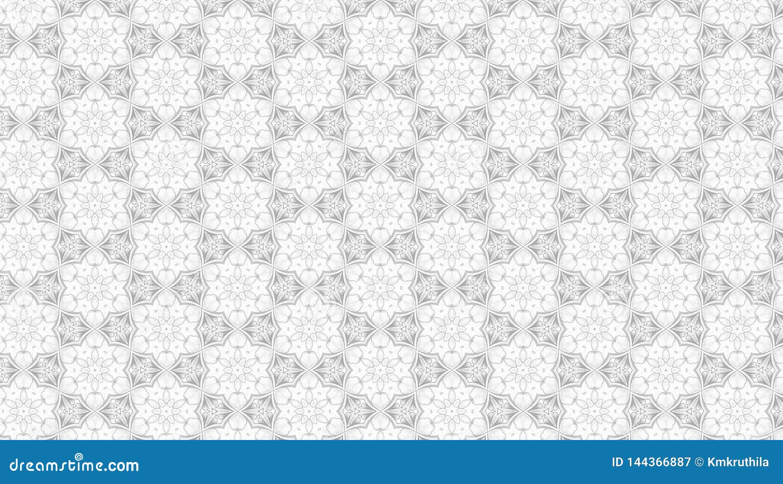 White Decorative Pattern Wallpaper Stock Illustration - Illustration of ...
