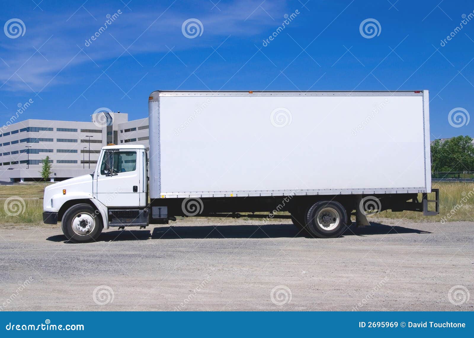 White Delivery Truck stock image. Image of vehicle, trucking - 2695969