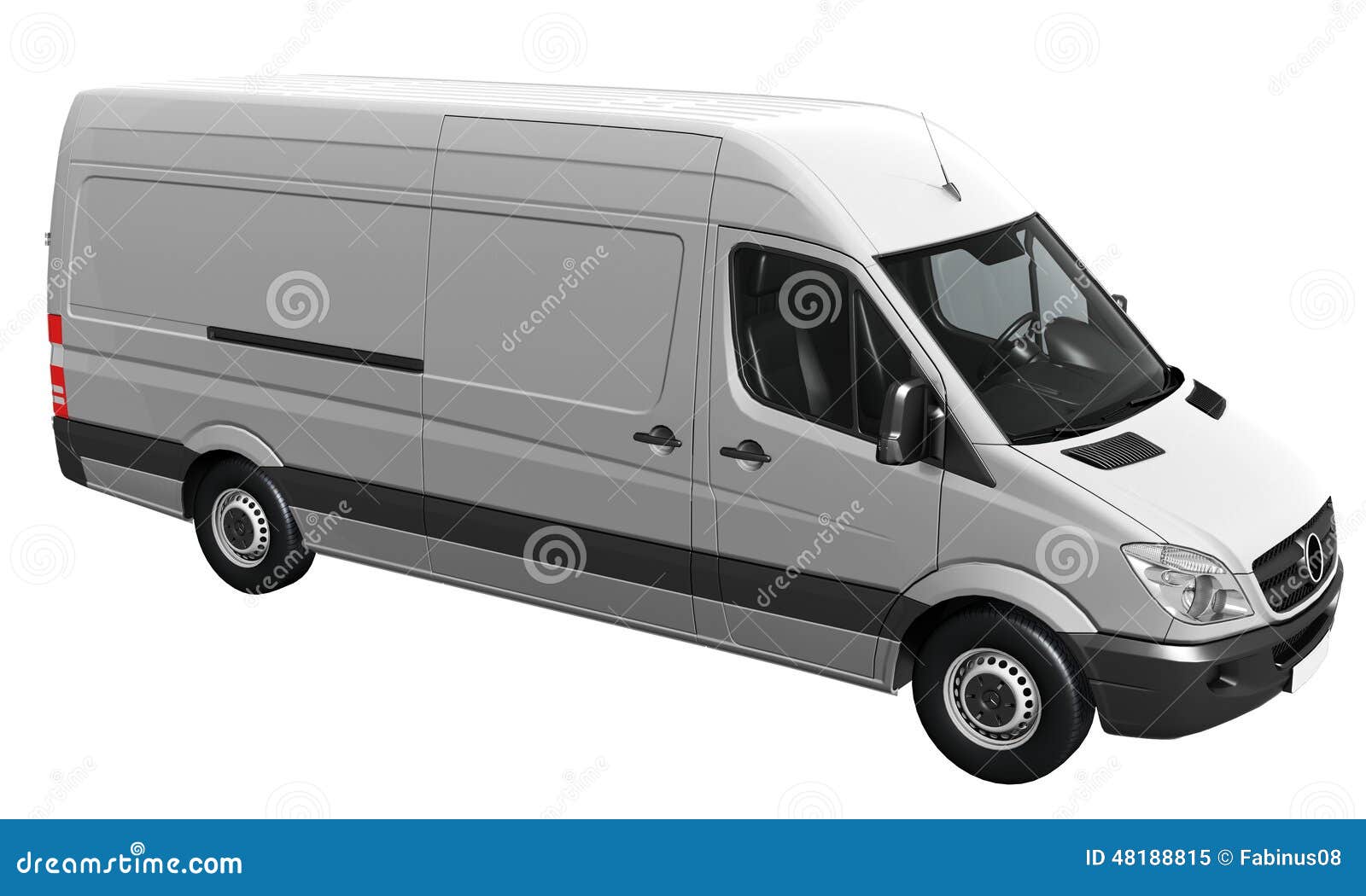 White delivery van editorial image. Image of view, spacious - 48188815