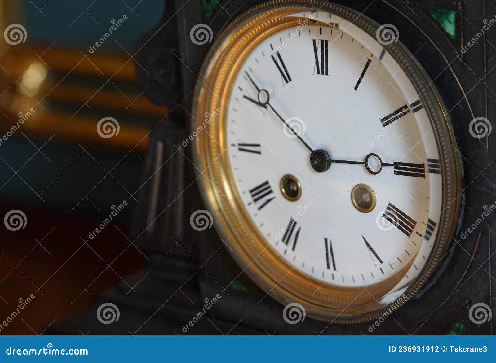Clock stock photo. Image of indoor, hand, wooden, dial - 236931912