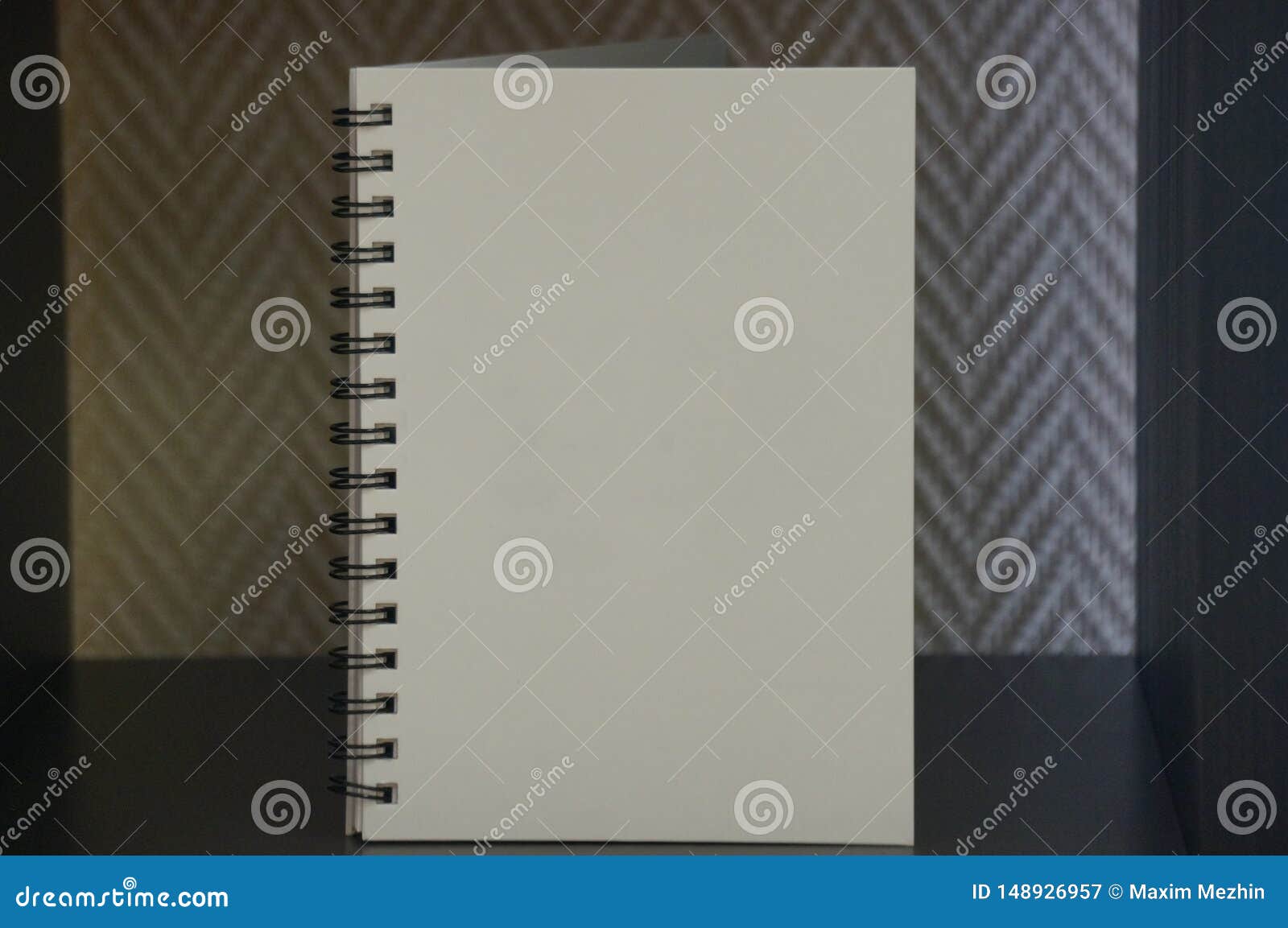 White diary on black table stock image. Image of logic - 148926957