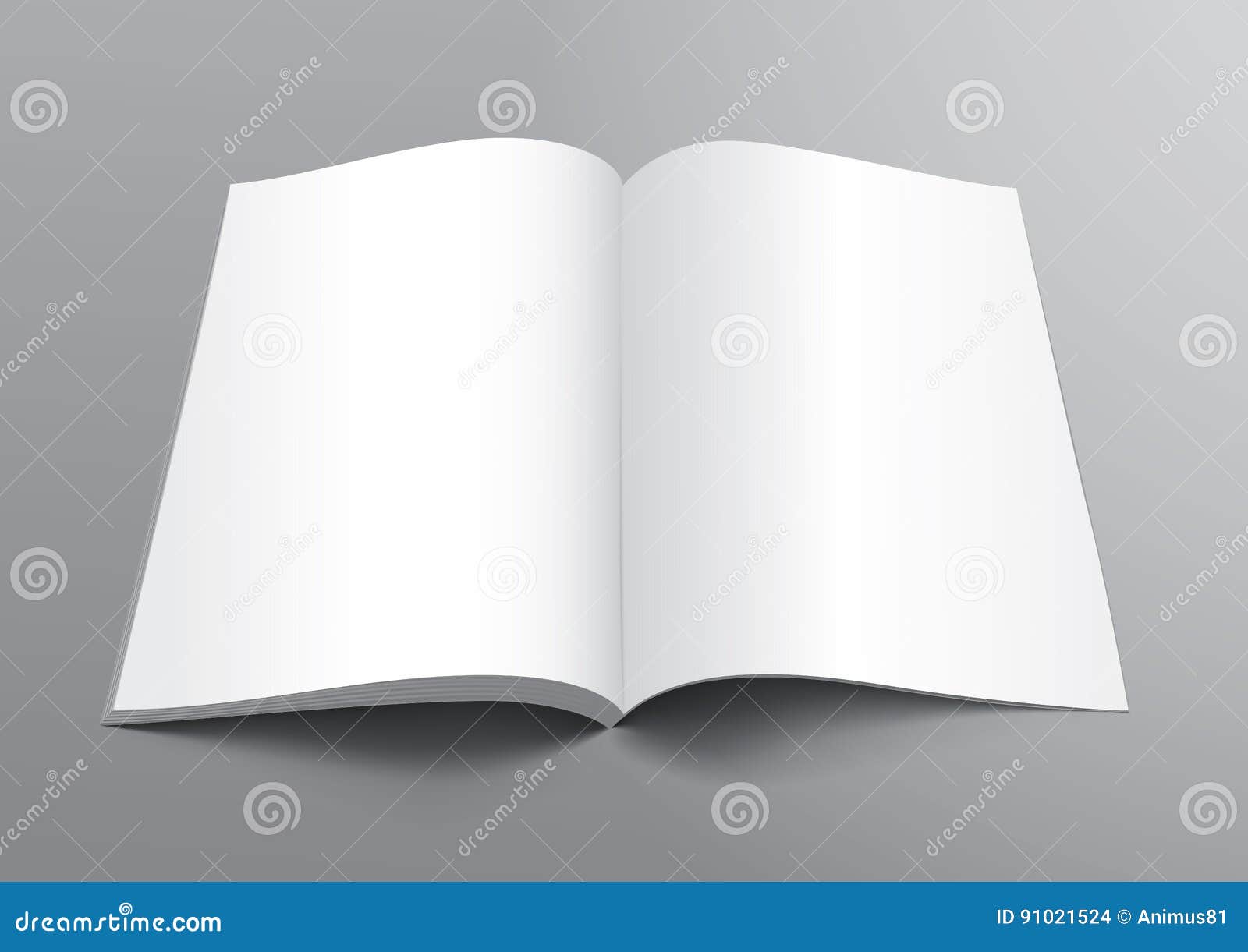 White diary stock vector. Illustration of shadow, book - 91021524