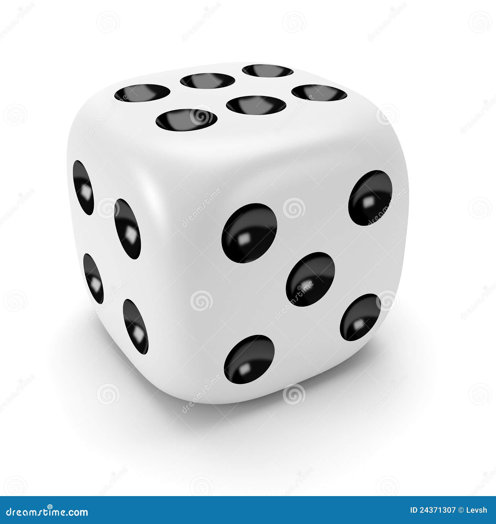 White dice stock illustration. Illustration of icon, game - 24371307