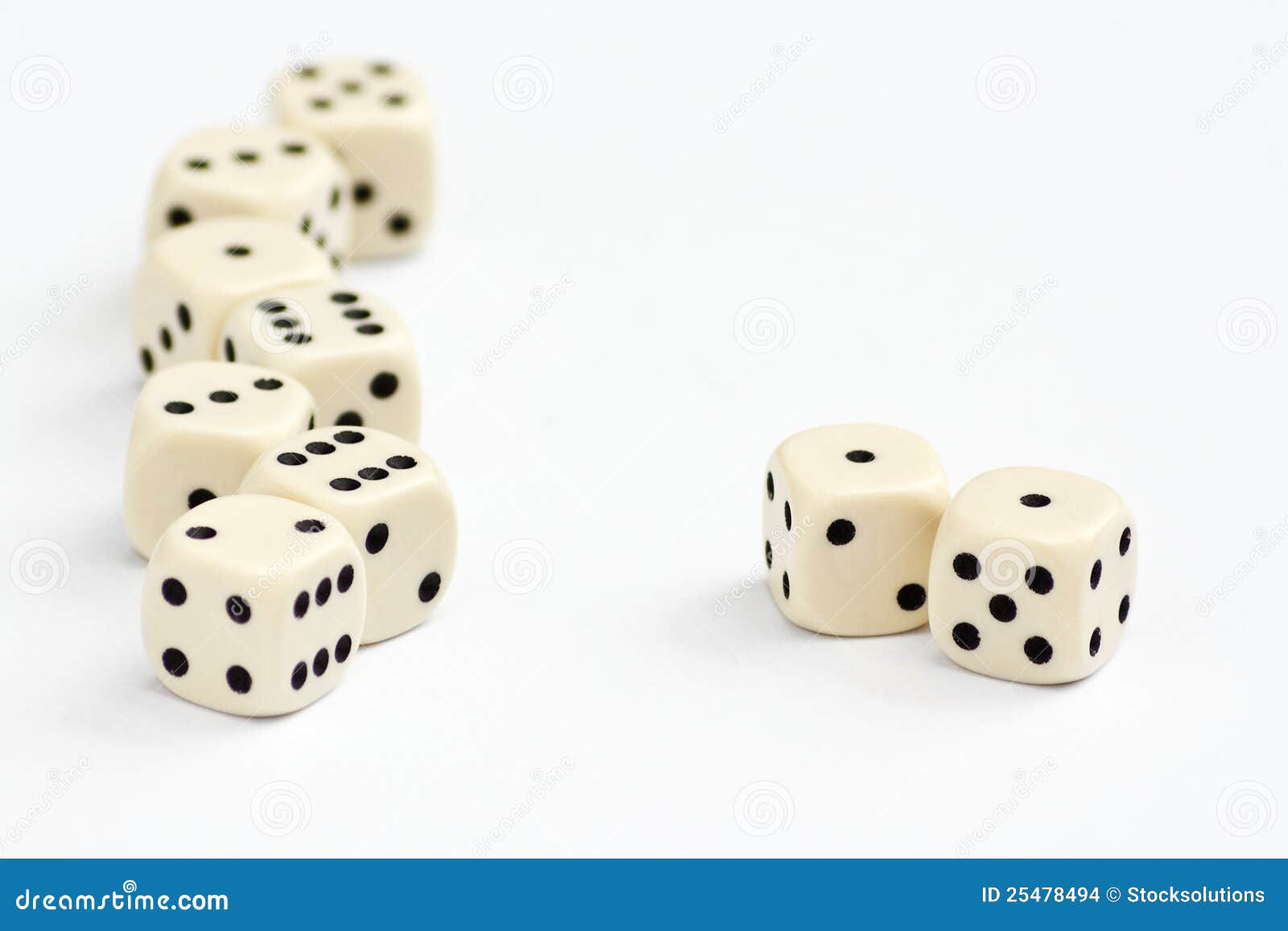 White dice frame stock photo. Image of close, klondike - 25478494