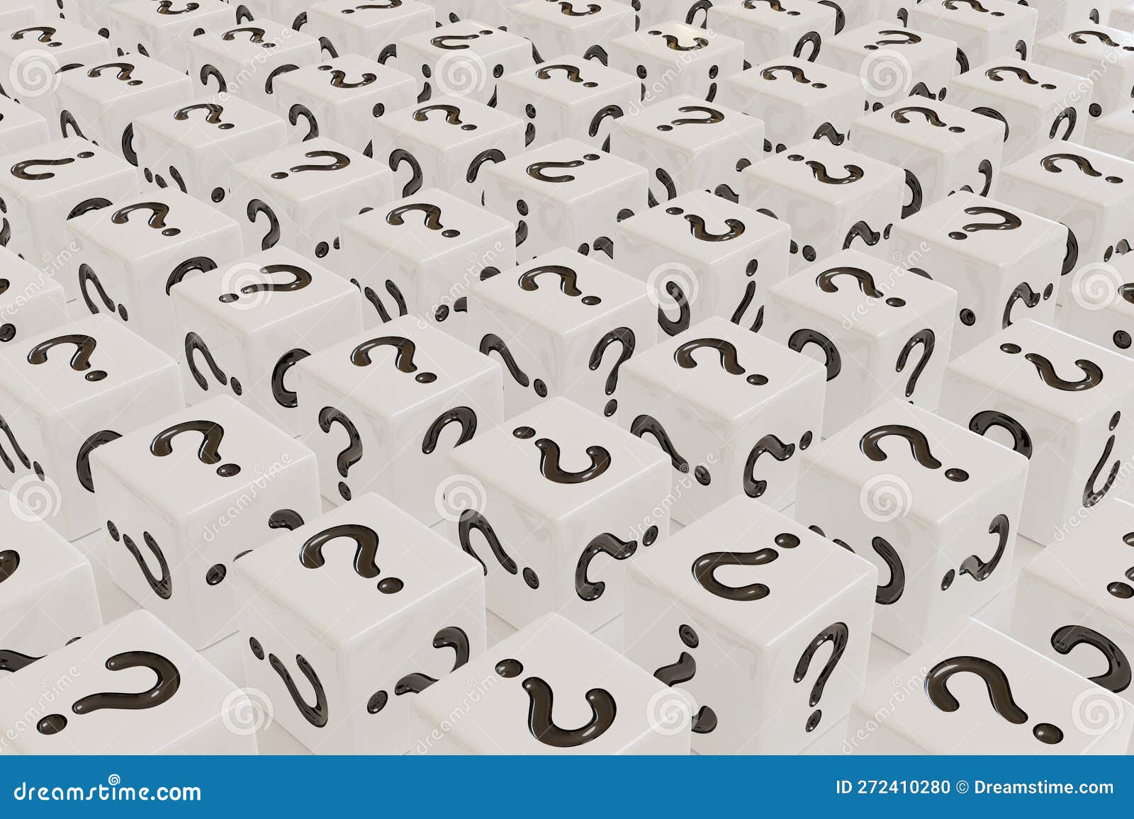 White Dice with Question Marks on Their Faces. Background Stock ...