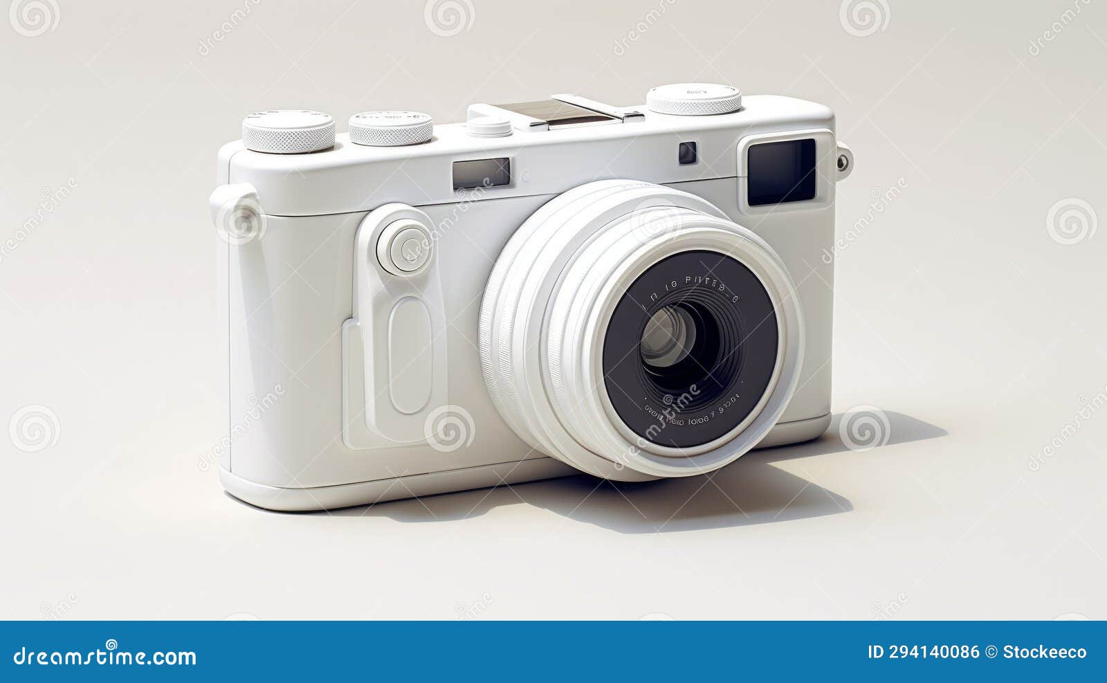 White Digital Camera Hyperrealistic Sculpture in Neoclassical Style ...
