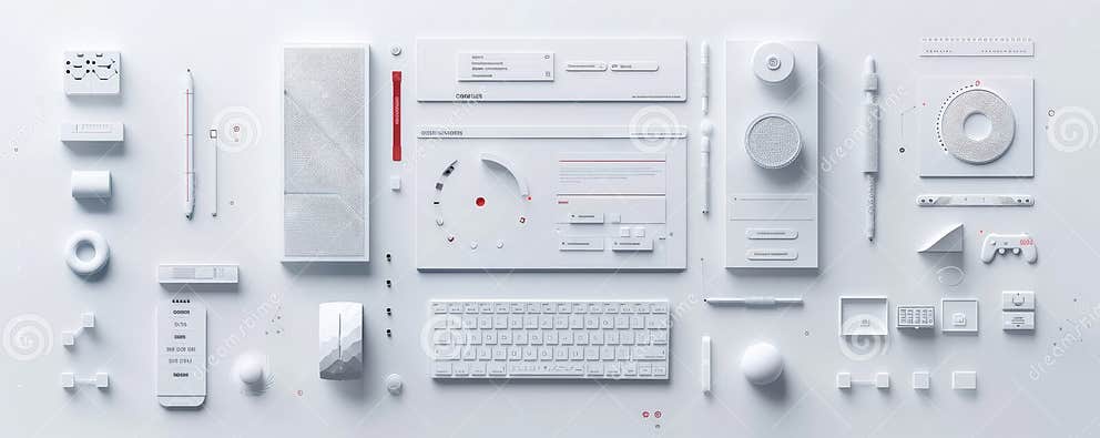 White Digital Interface: a Sleek White Digital Interface with ...