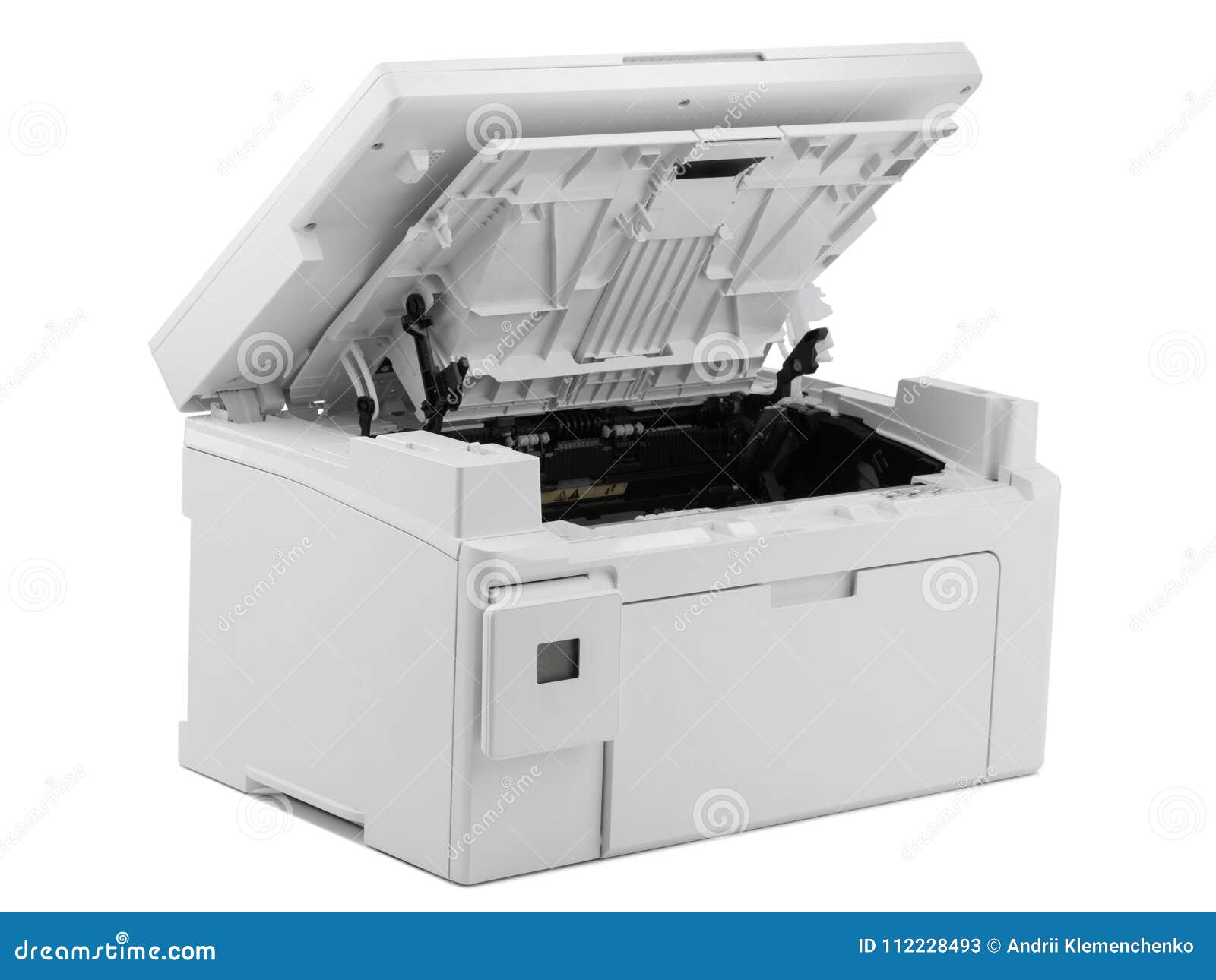 White Digital Printer Isolated on White Background Stock Image - Image ...