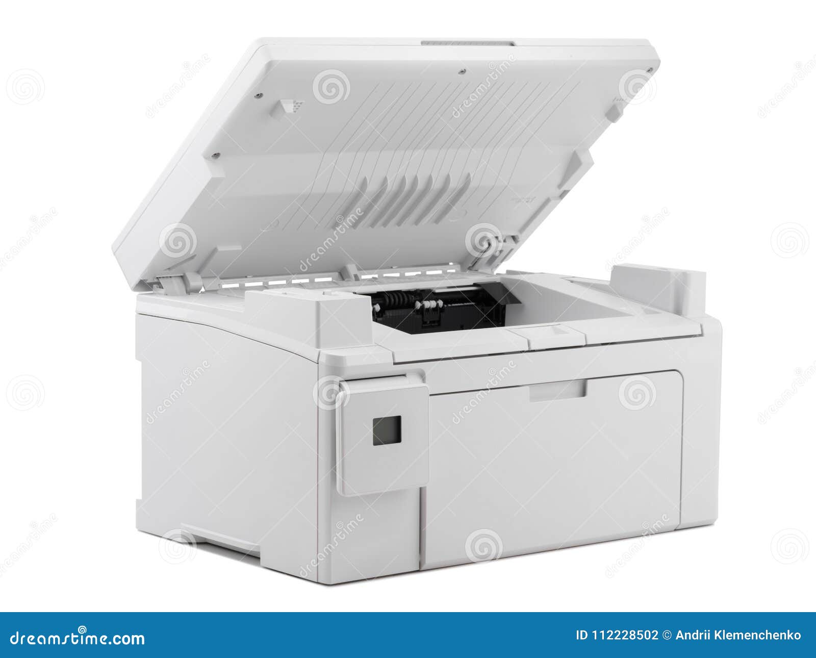 White Digital Printer Isolated on White Background Stock Photo - Image ...